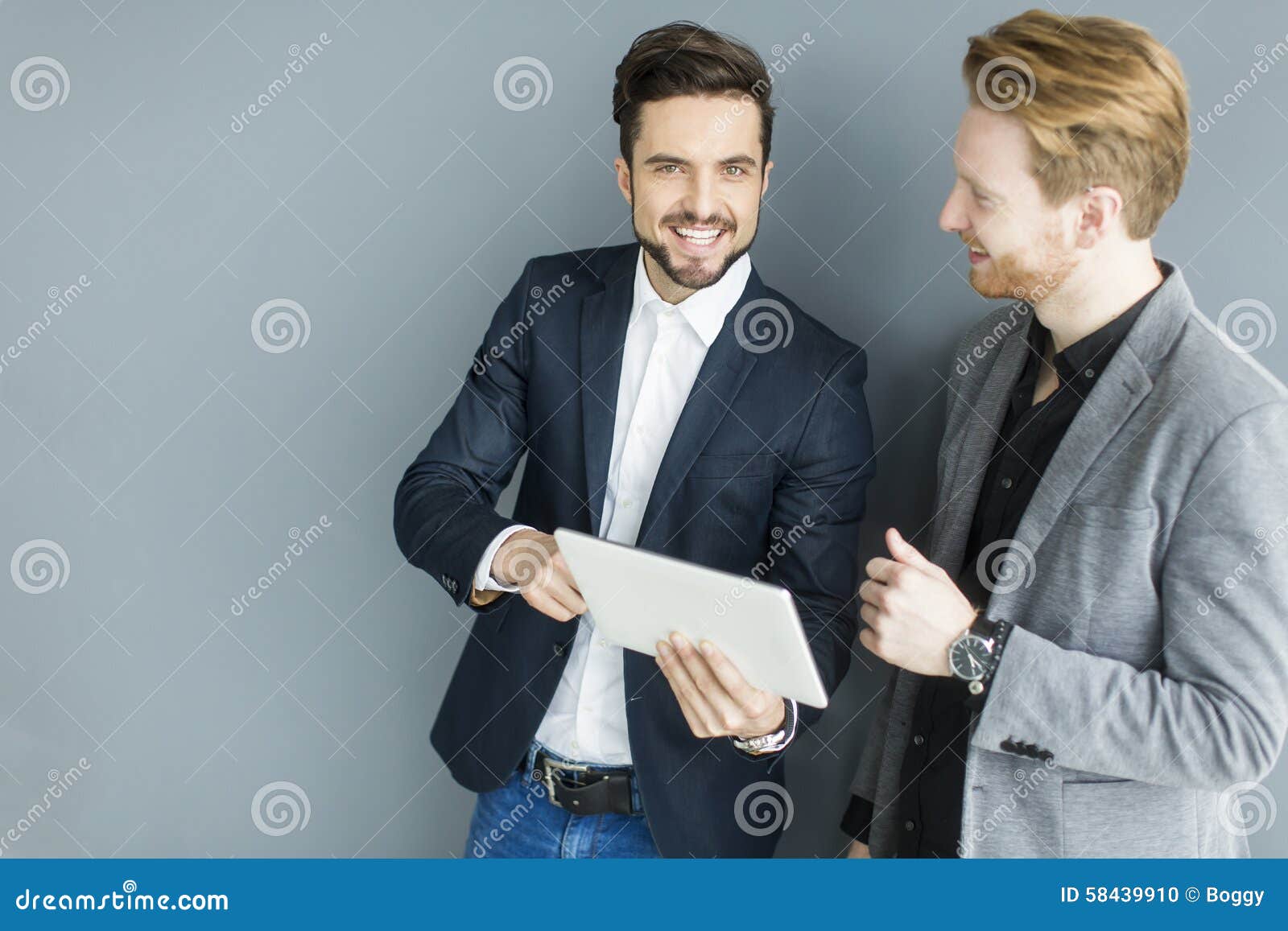 Young men in the office stock photo. Image of computer - 58439910
