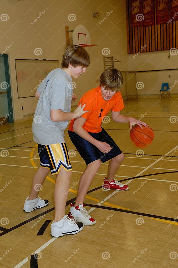 Young Men Playing Basketball Stock Photo - Image of basketball ...
