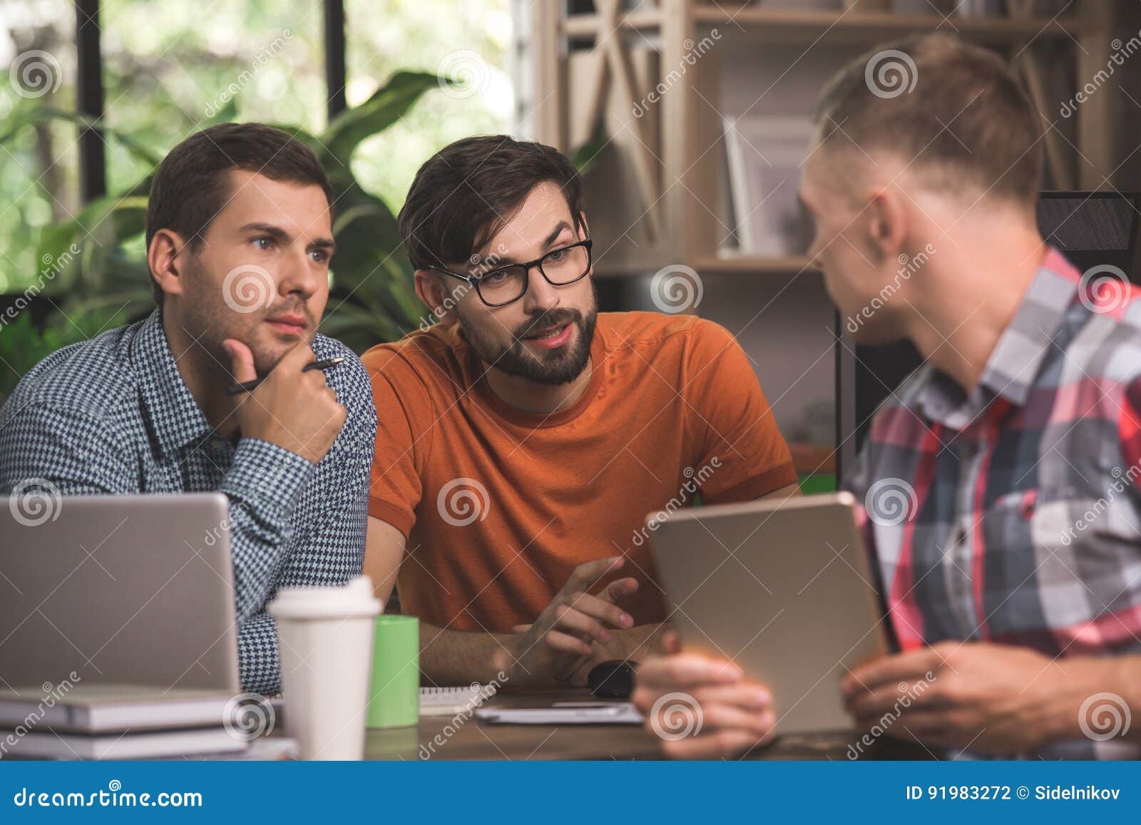 Young Men Programmers Working Together in the Office Stock Photo ... Young Men Programmers Working Together in the Office Stock Photo ...