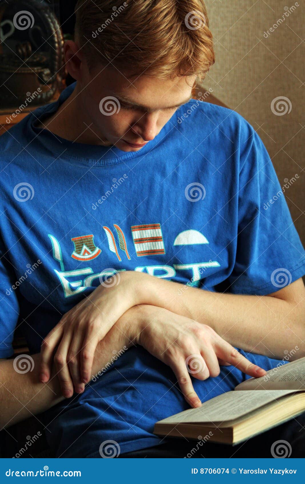 Young men reading book stock photo. Image of book, hand - 8706074