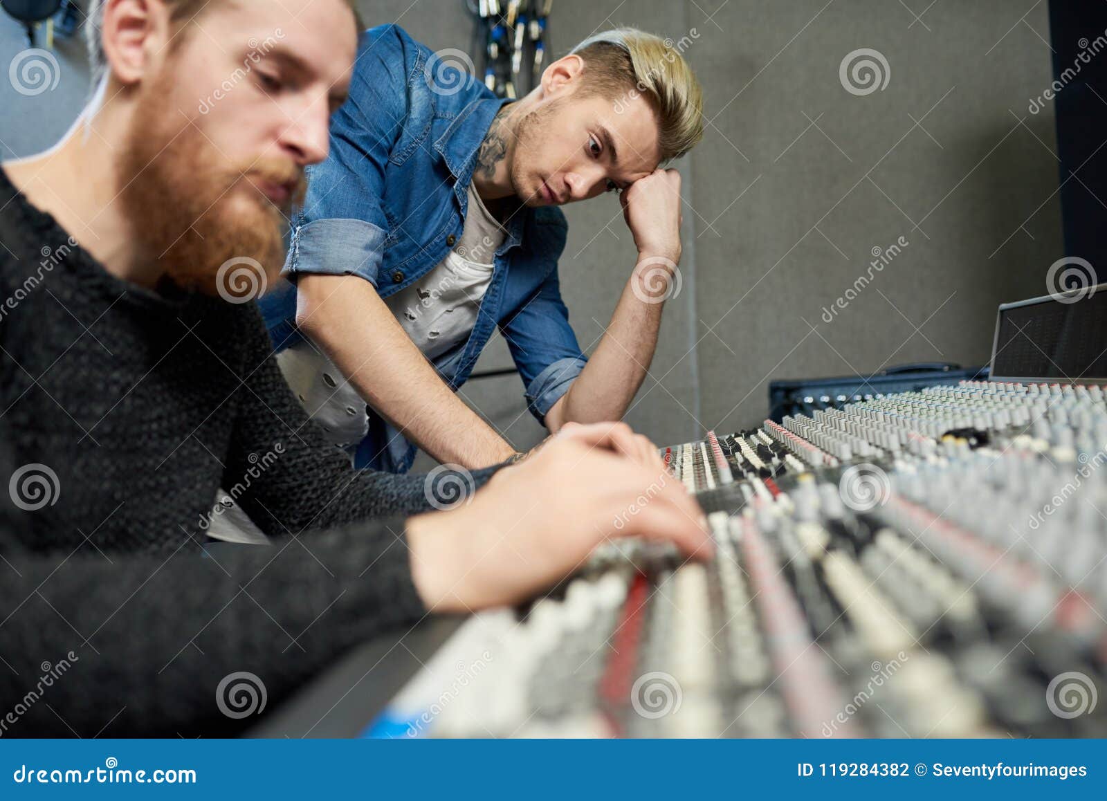 Workers of Modern Sound Studio Stock Photo - Image of audio, creative ...