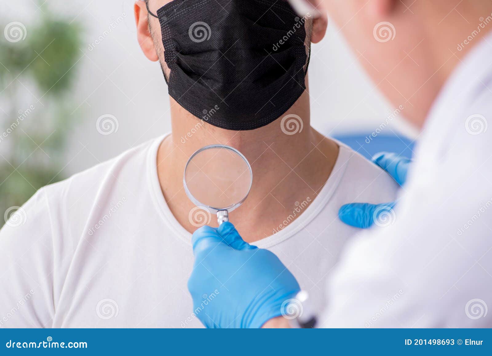 Young Man Visiting Experienced Doctor Dermatologist Stock Image - Image ...