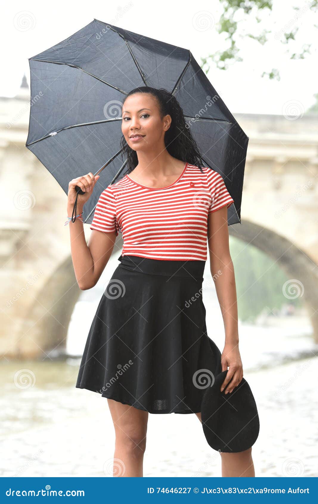 Young metis woman in paris stock image. Image of nature - 74646227