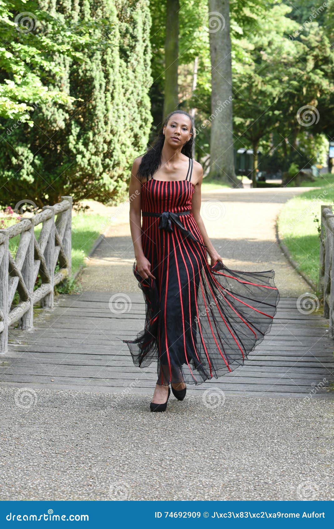 Young metis woman in paris stock image. Image of fashion - 74692909