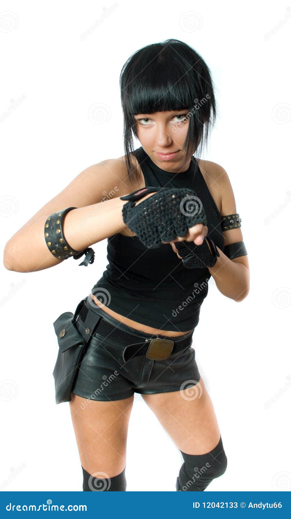Young Military Brunette Female Isolated Stock Image Image Of Military