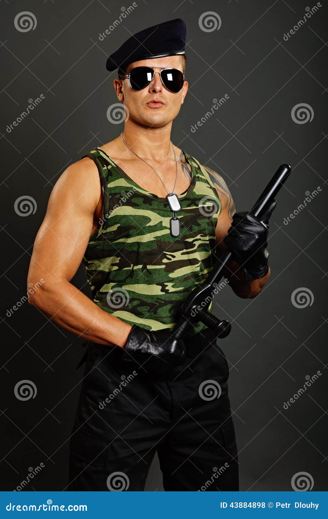 Young military man stock photo. Image of poses, security - 43884898