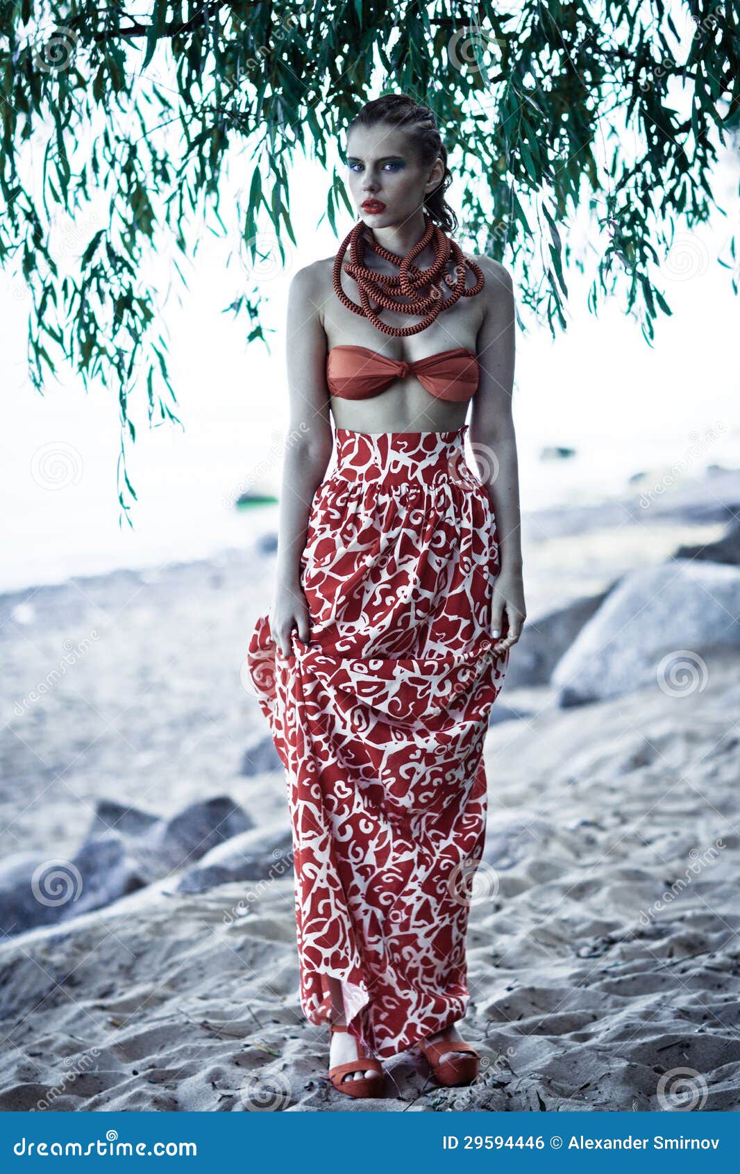 Young model on the beach stock photo. Image of enjoy - 29594446