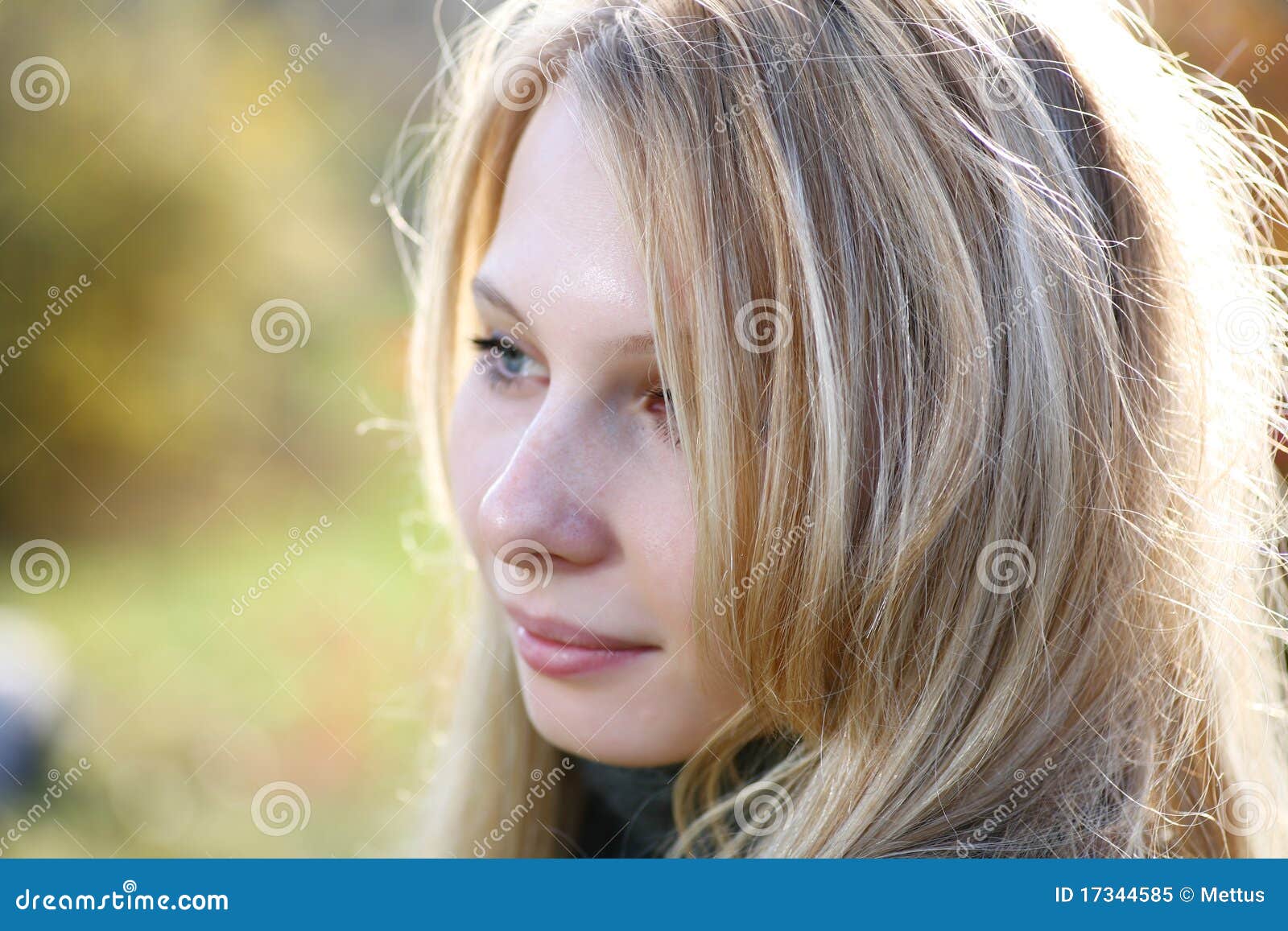 Young Model with Blond Hairs. Fall. Autumn Stock Image - Image of happy ...