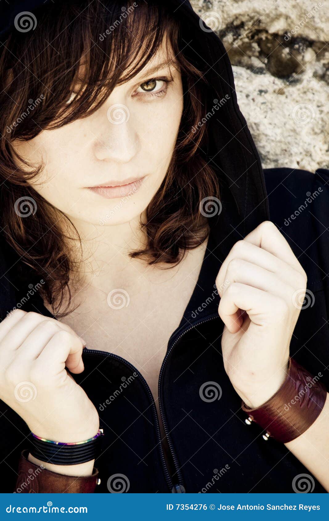 Young model with cap stock photo. Image of sensuality - 7354276