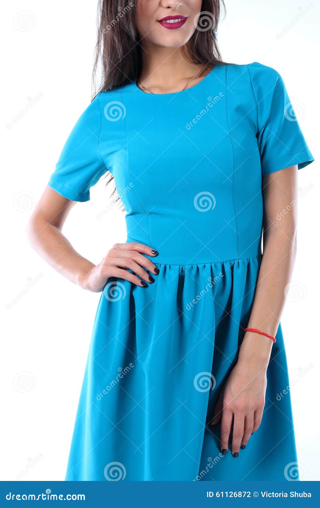 Young Model in a Form-fitting Dress Stock Photo - Image of rigor ...