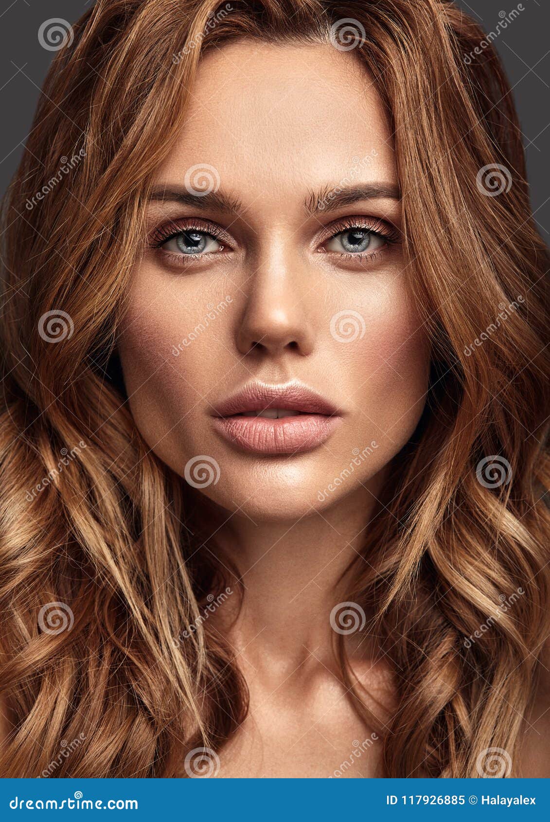 Young Model With Natural Makeup And Perfect Skin Stock Image Image Of