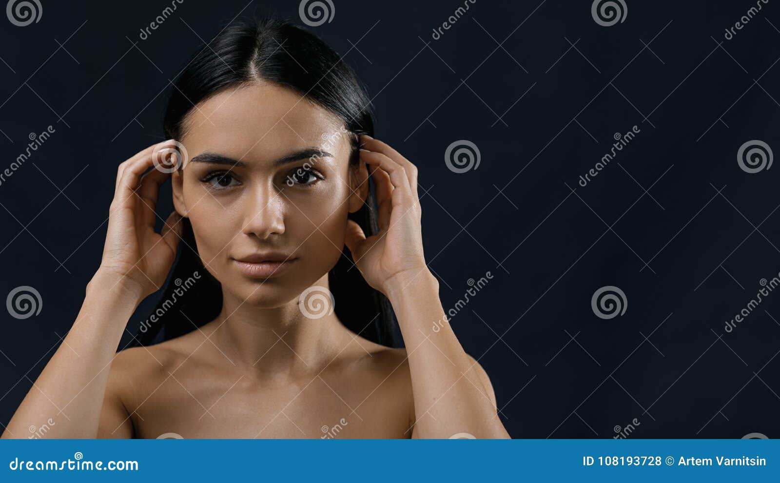 Young model in studio stock photo. Image of female, person - 108193728