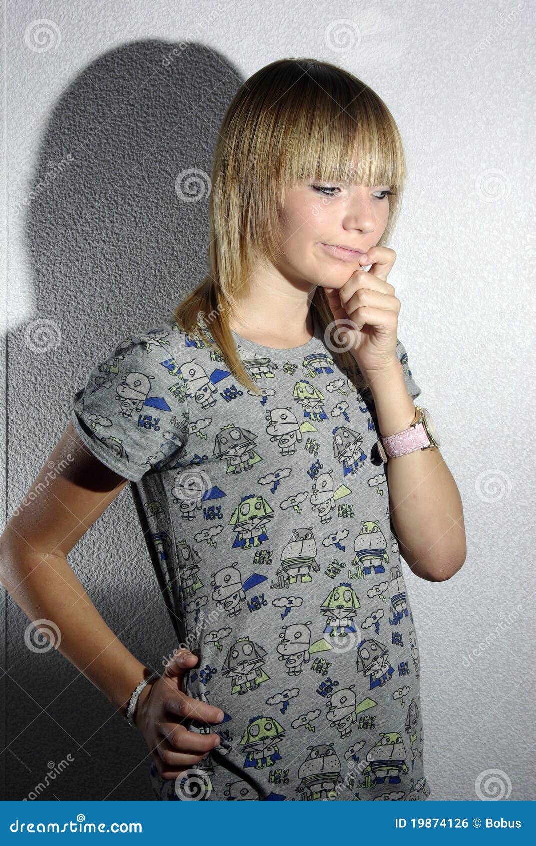 Young model studio shot stock photo. Image of woman, smile - 19874126