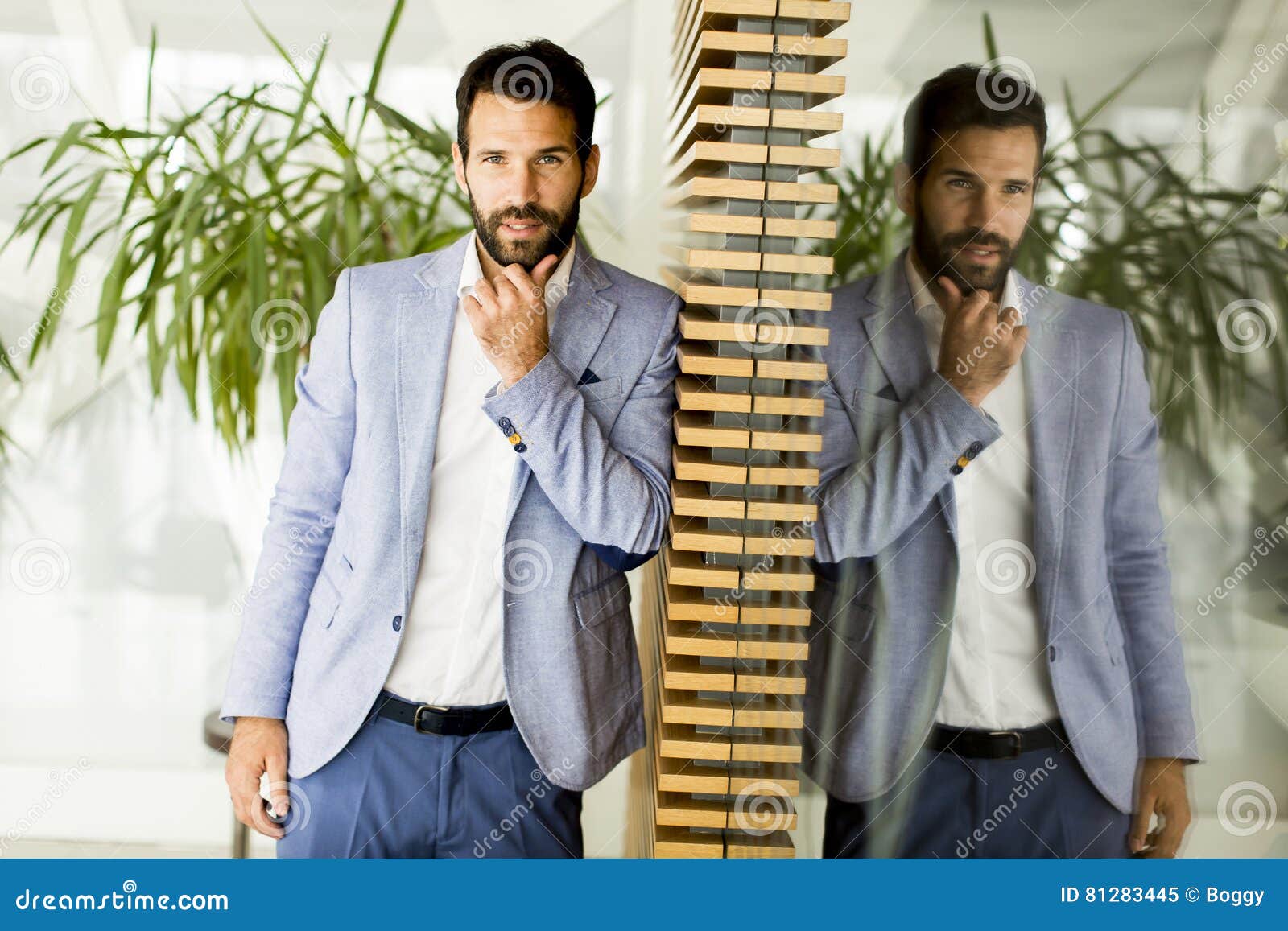 Modern businessman stock image. Image of office, young - 81283445