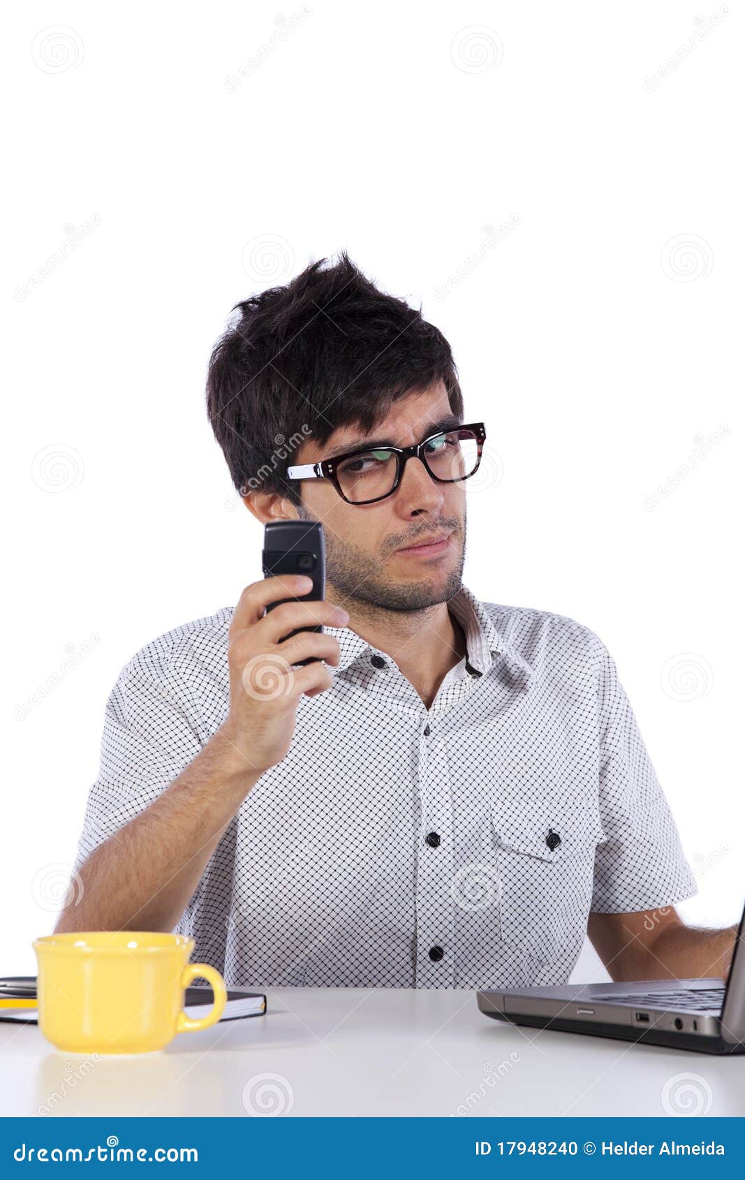 Young Modern Busy Businessman Stock Photo - Image of office, modern ...