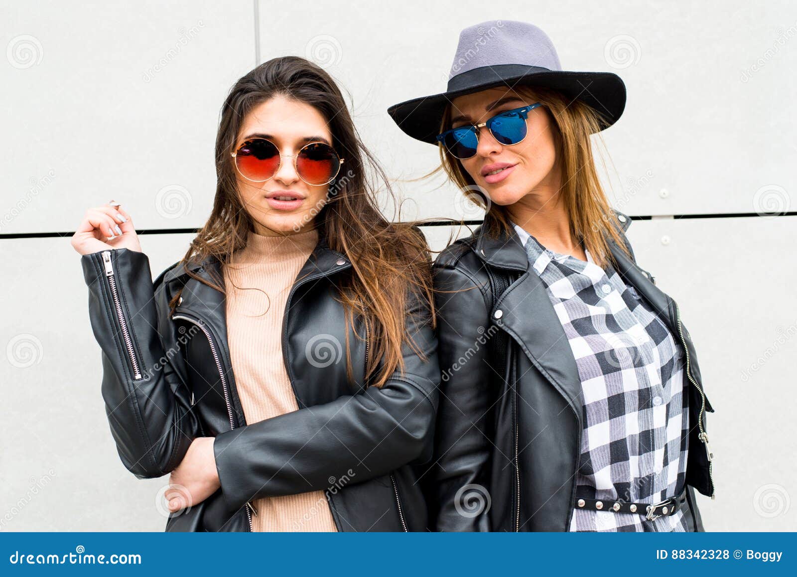 Young Modern Girls on the Street Stock Photo - Image of lady, clothes ...