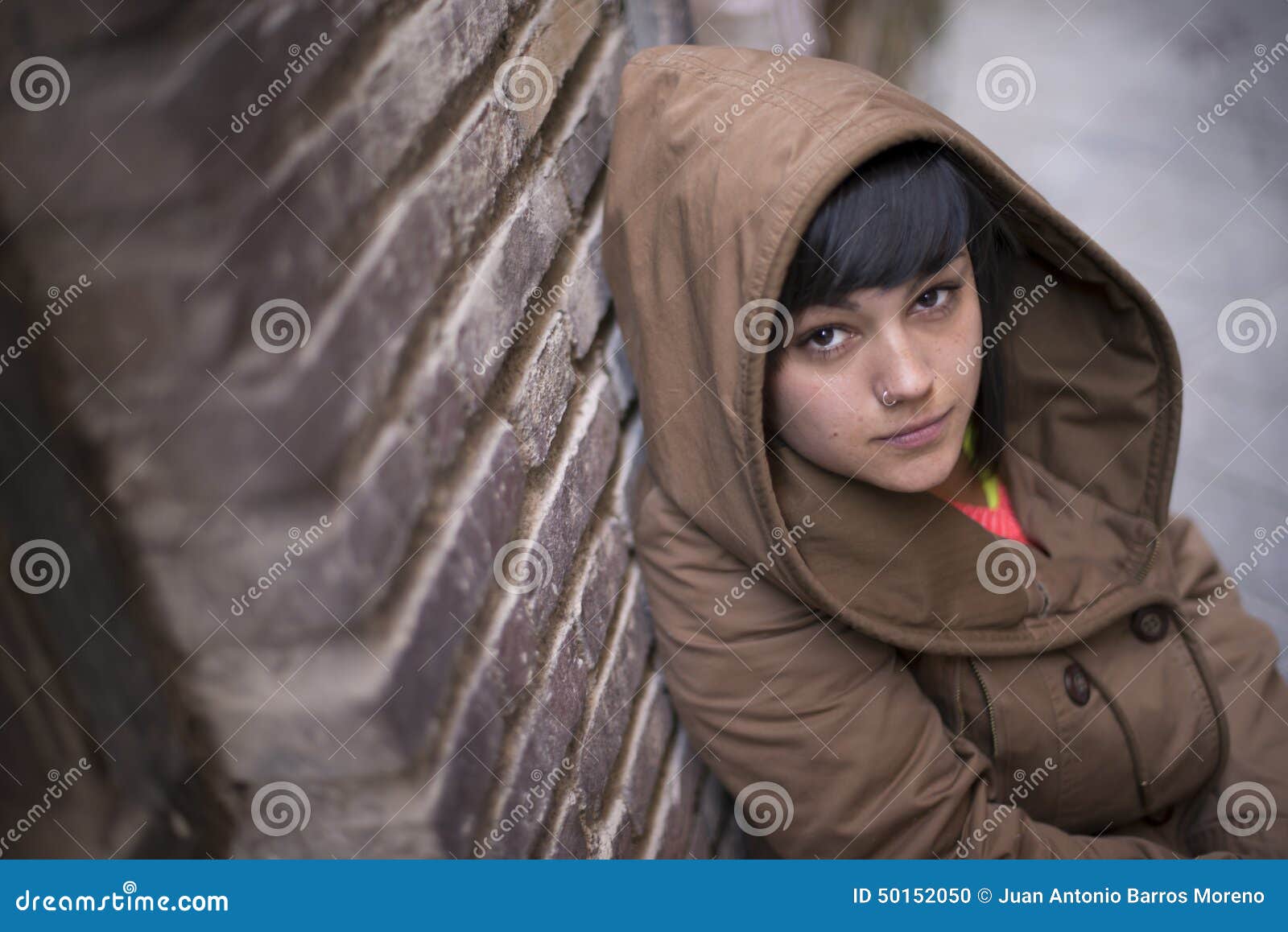 Young Modern Looking Woman Staring at Camera Stock Photo - Image of ...
