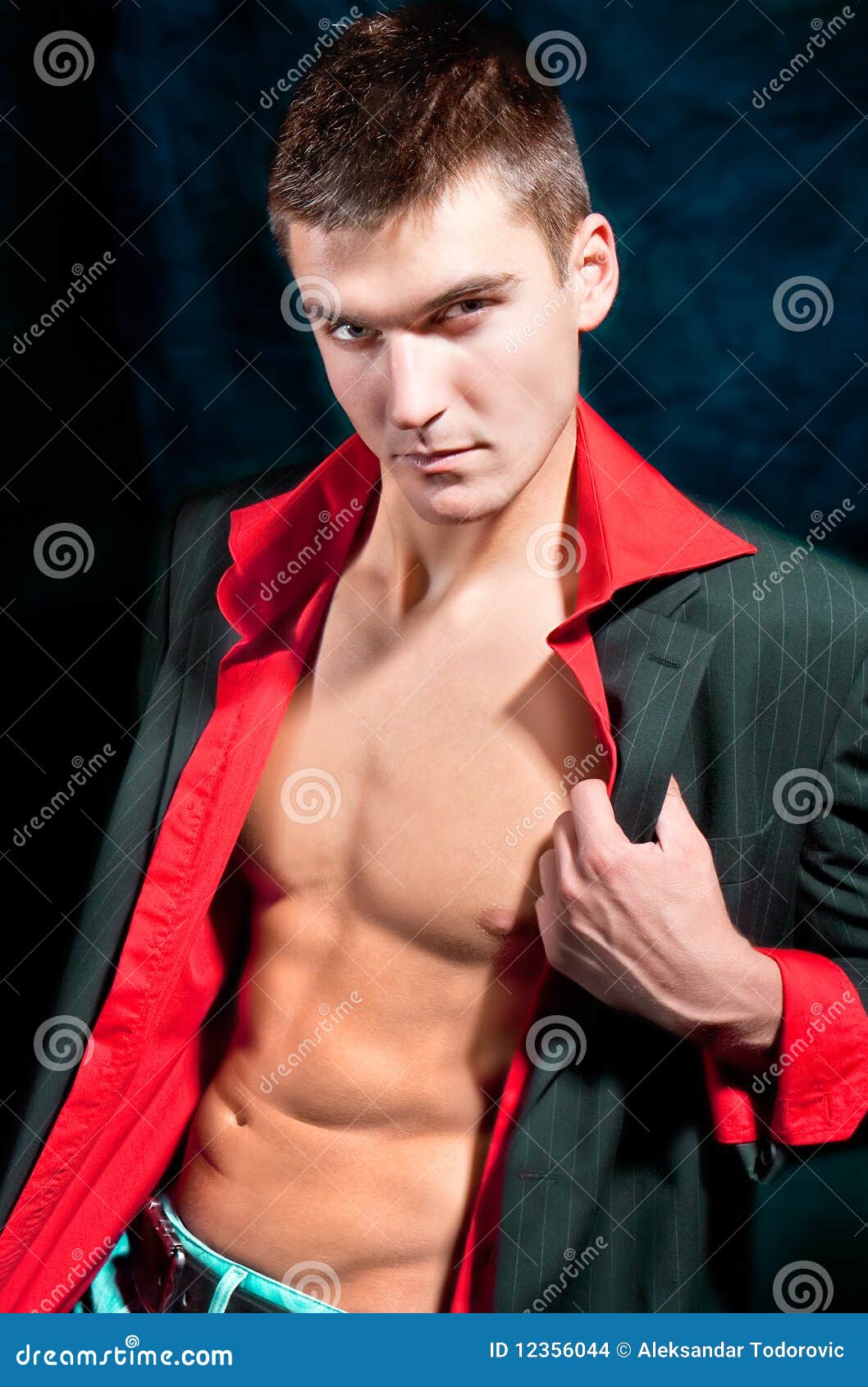 Young Modern Style Macho Man is Posing Stock Photo - Image of style ...