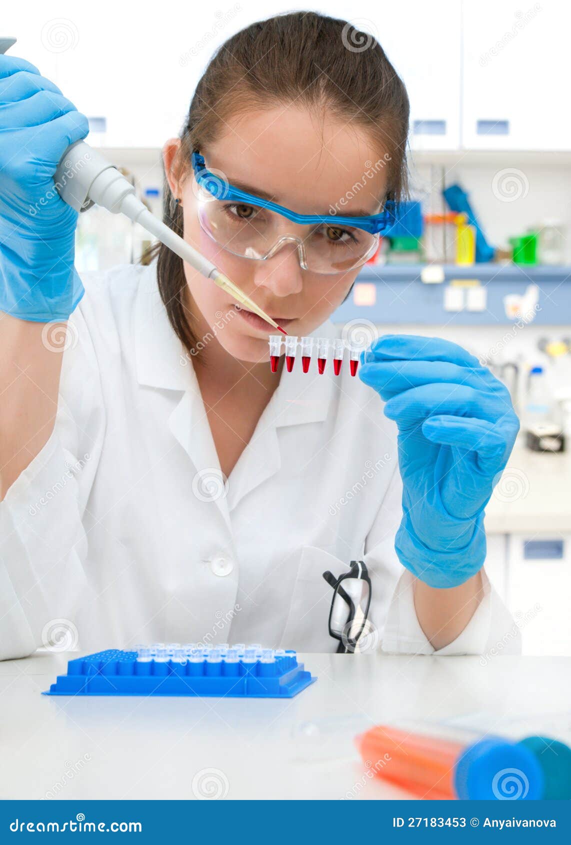 Young molecular biologist stock image. Image of glasses - 27183453