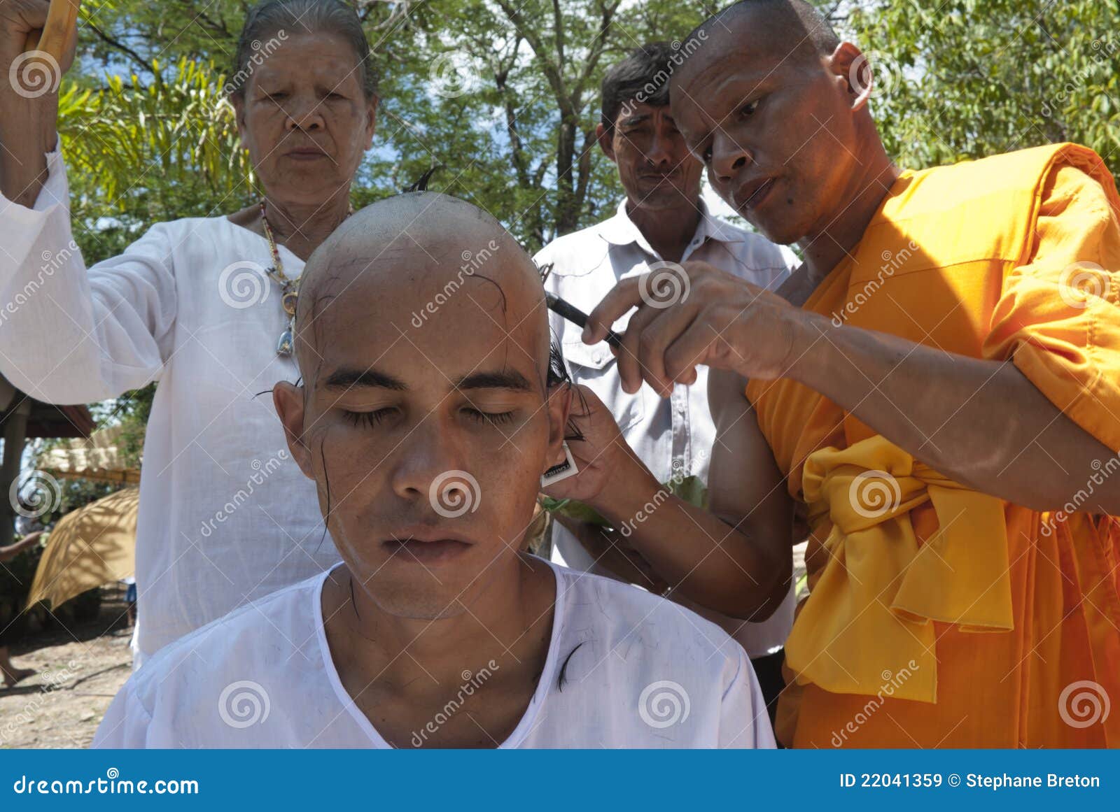 Young Monk Ordination in Thailand Editorial Stock Image - Image of ...