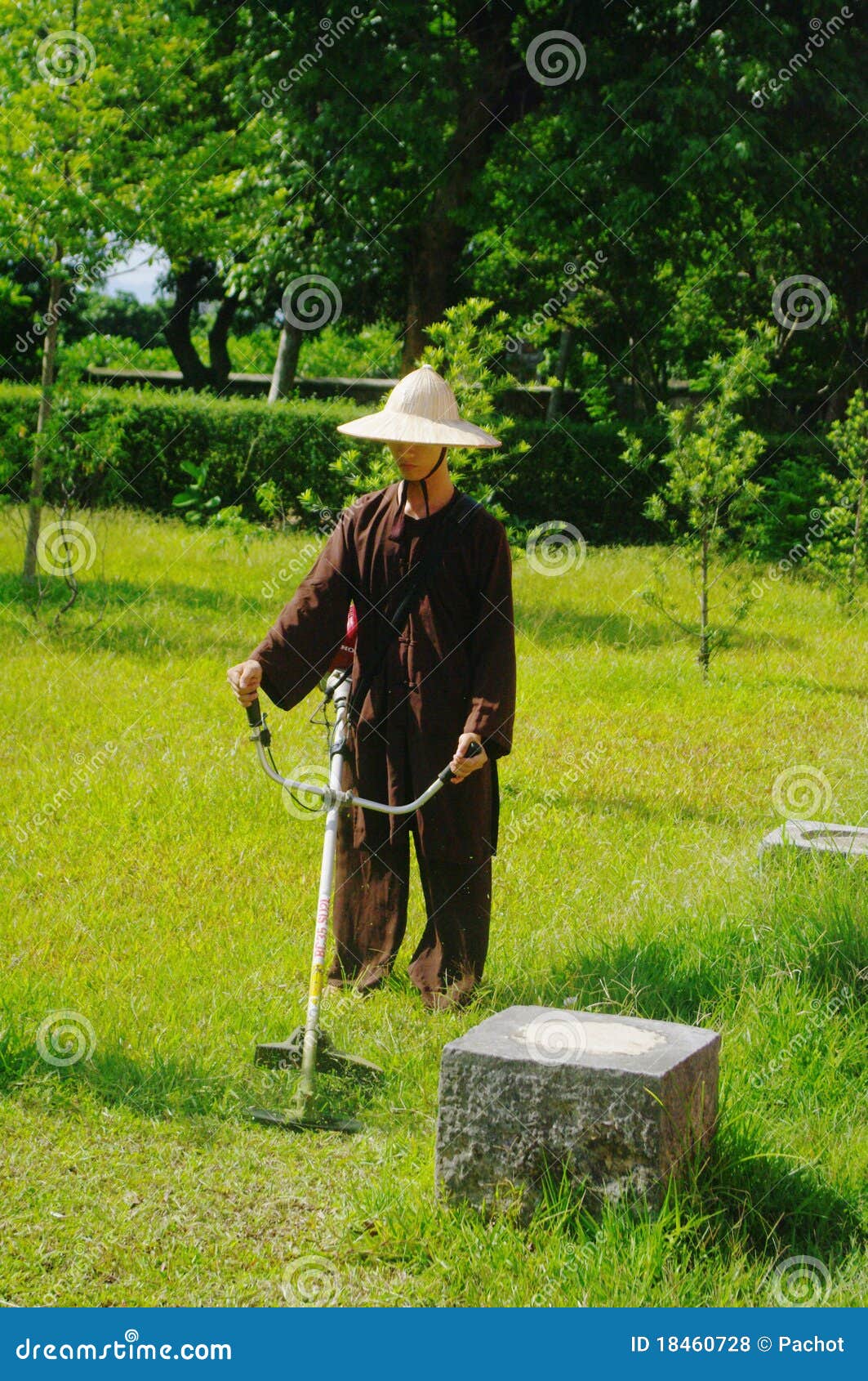 Young monk at work editorial stock photo. Image of vietnam - 18460728
