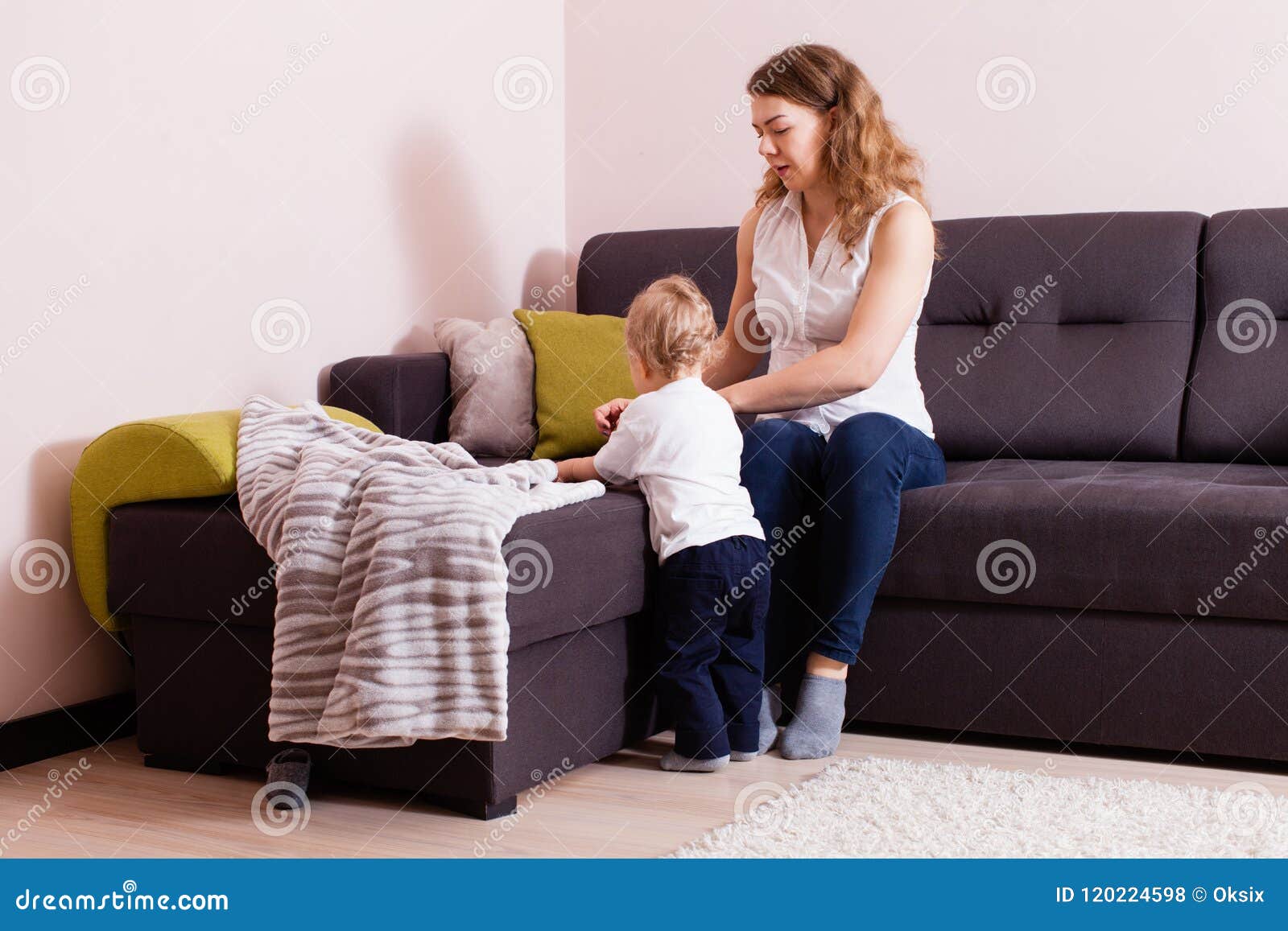 Young Mother and Her Toddler Interacting Each Other Stock Photo - Image ... Young Mother and Her Toddler Interacting Each Other Stock Photo - Image ...