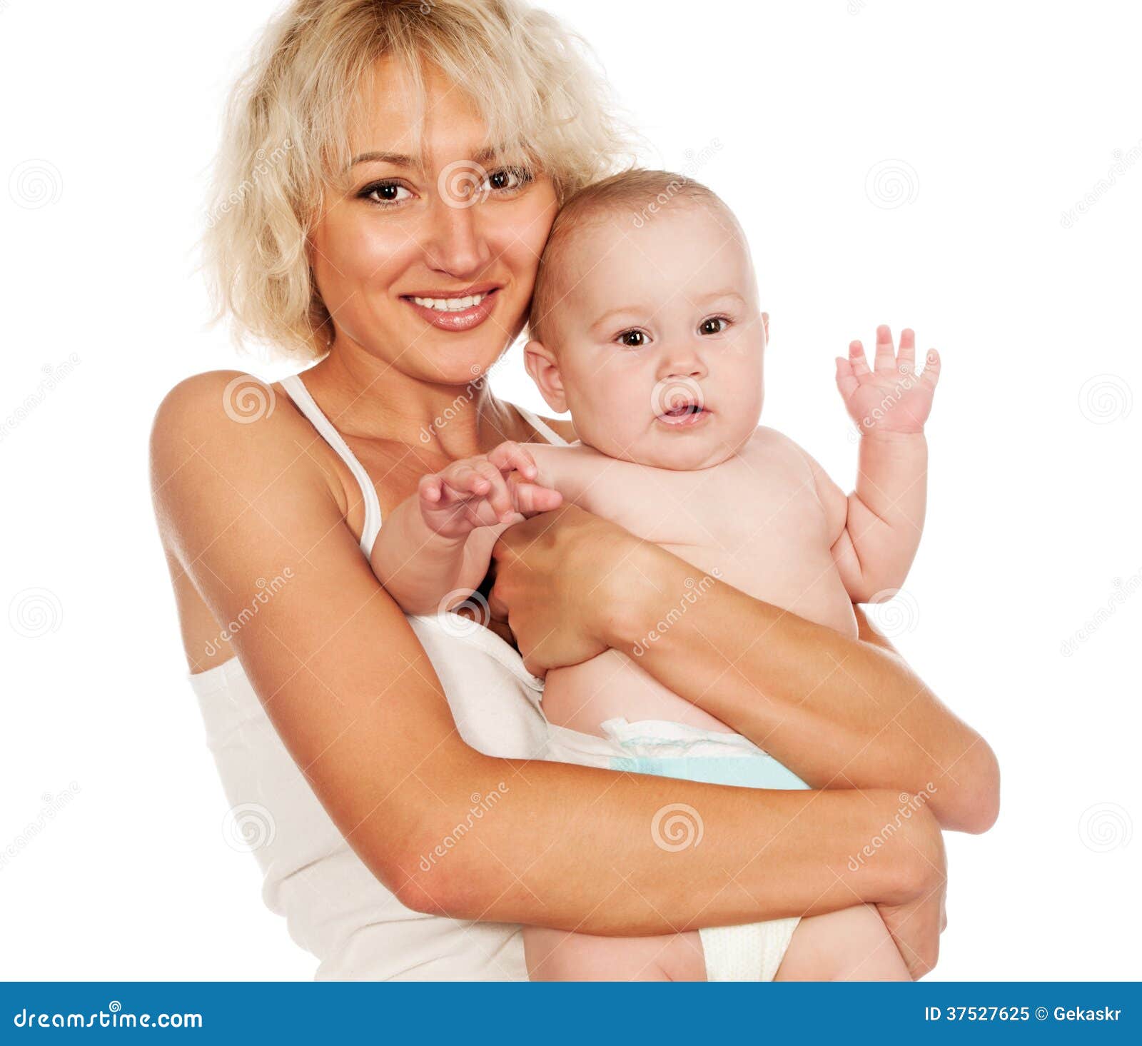 Young mother hugging baby stock image. Image of cuddle - 37527625