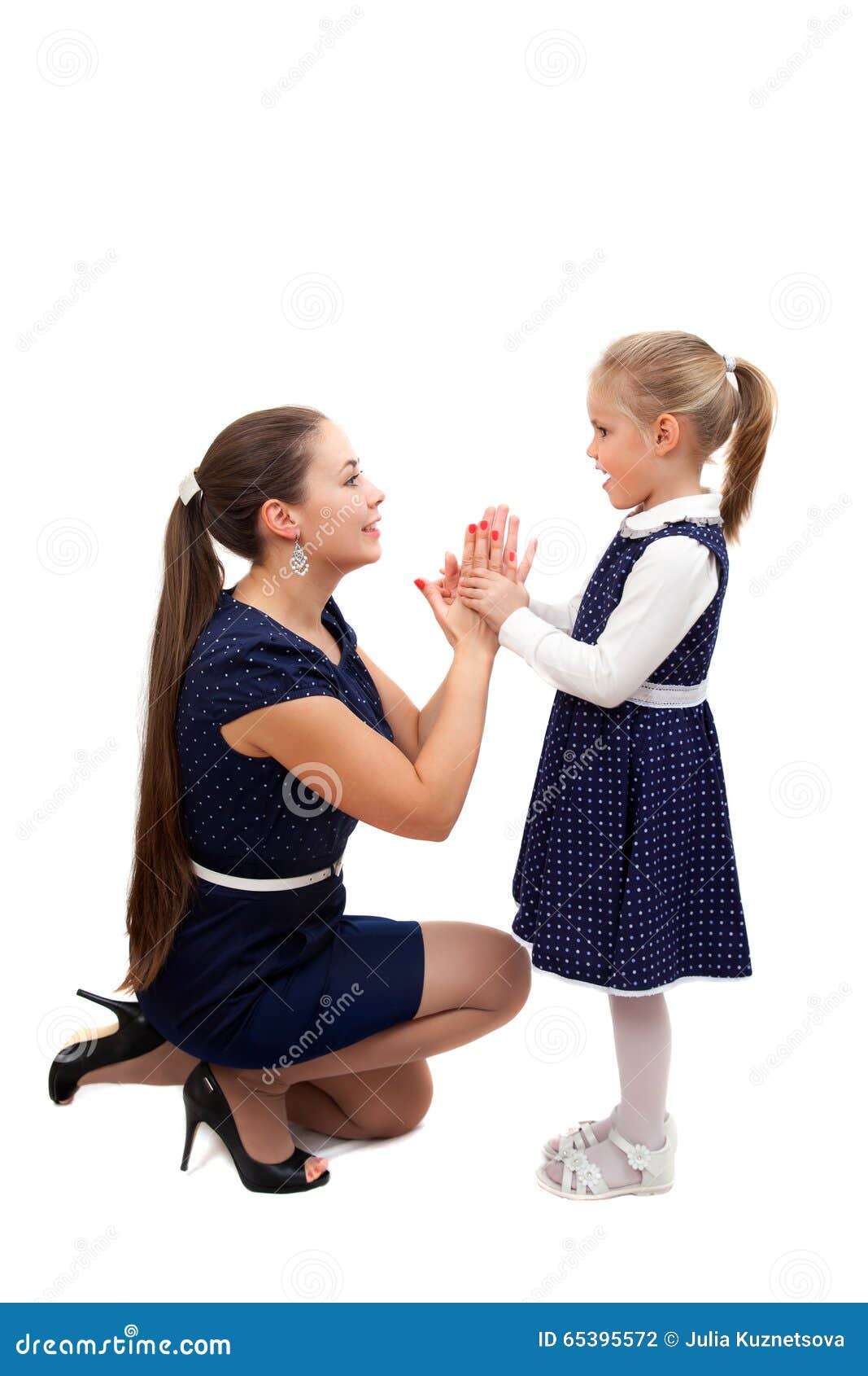 A Young Mother Plays with Her Daughter Stock Photo - Image of blue ... A Young Mother Plays with Her Daughter Stock Photo - Image of blue ...