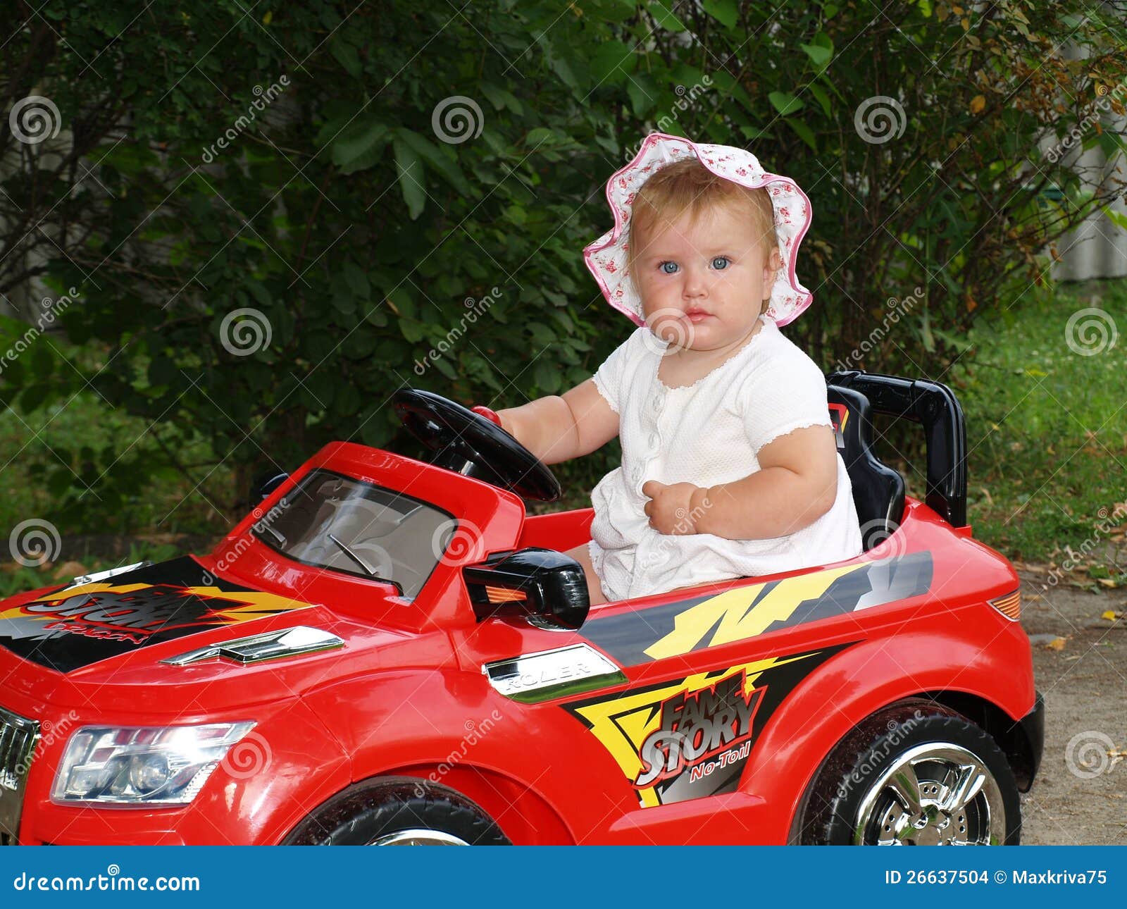 Young motorist stock photo. Image of motorist, girl, electrocar - 26637504