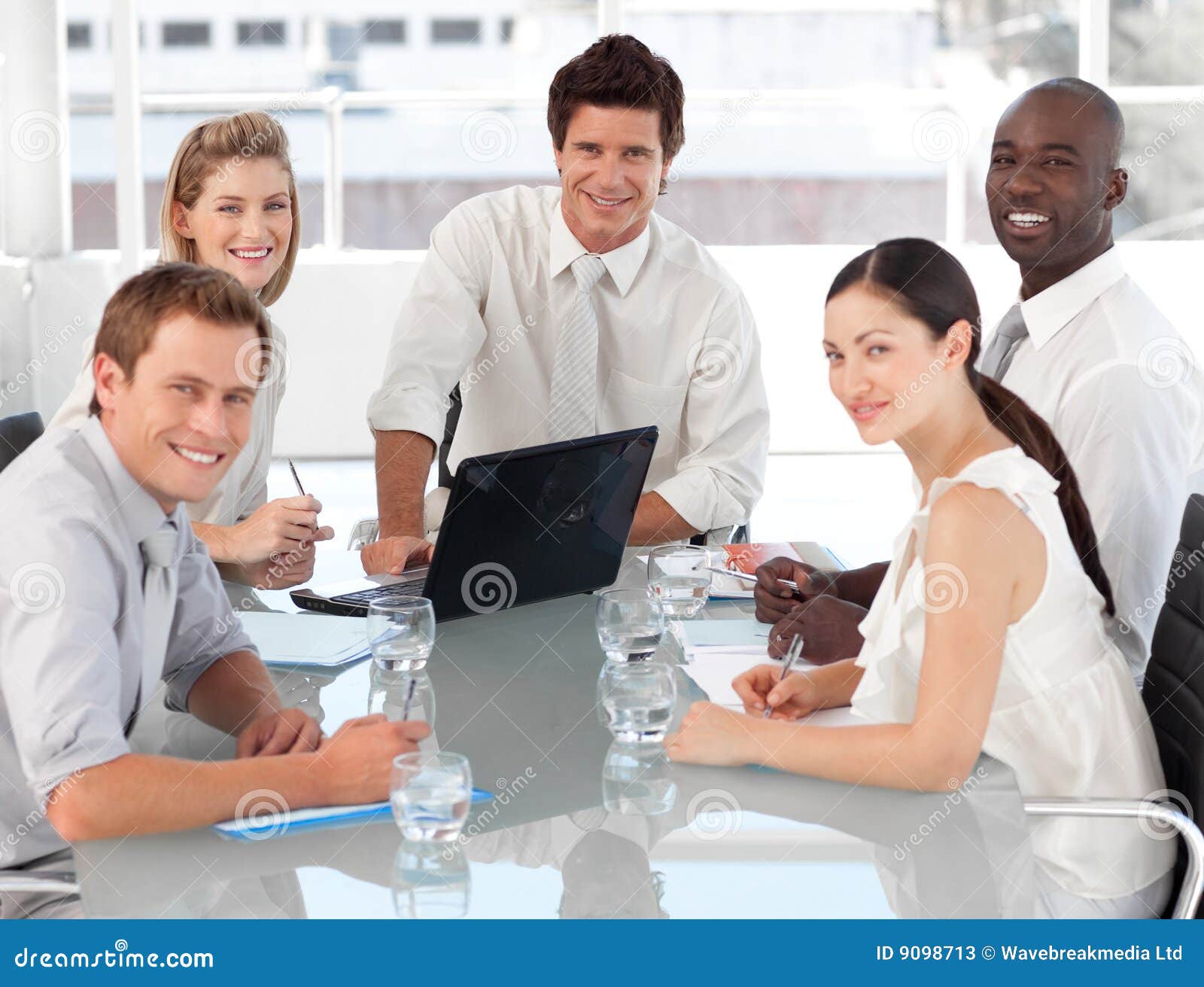 Young Multi Cultural Business Team at Work Stock Image - Image of ...