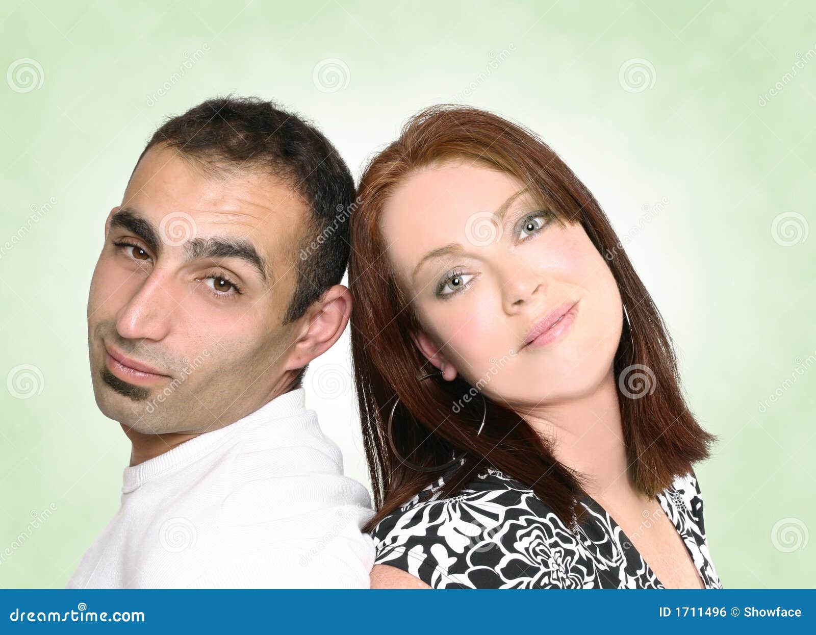 Young multicultural couple stock photo. Image of away - 1711496