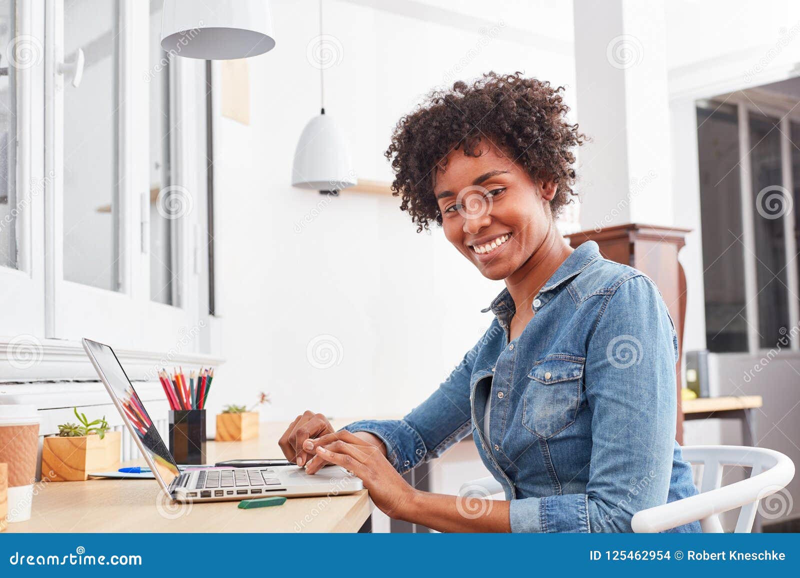 Student is Learning Laptop Computer while Studying Stock Photo - Image ...