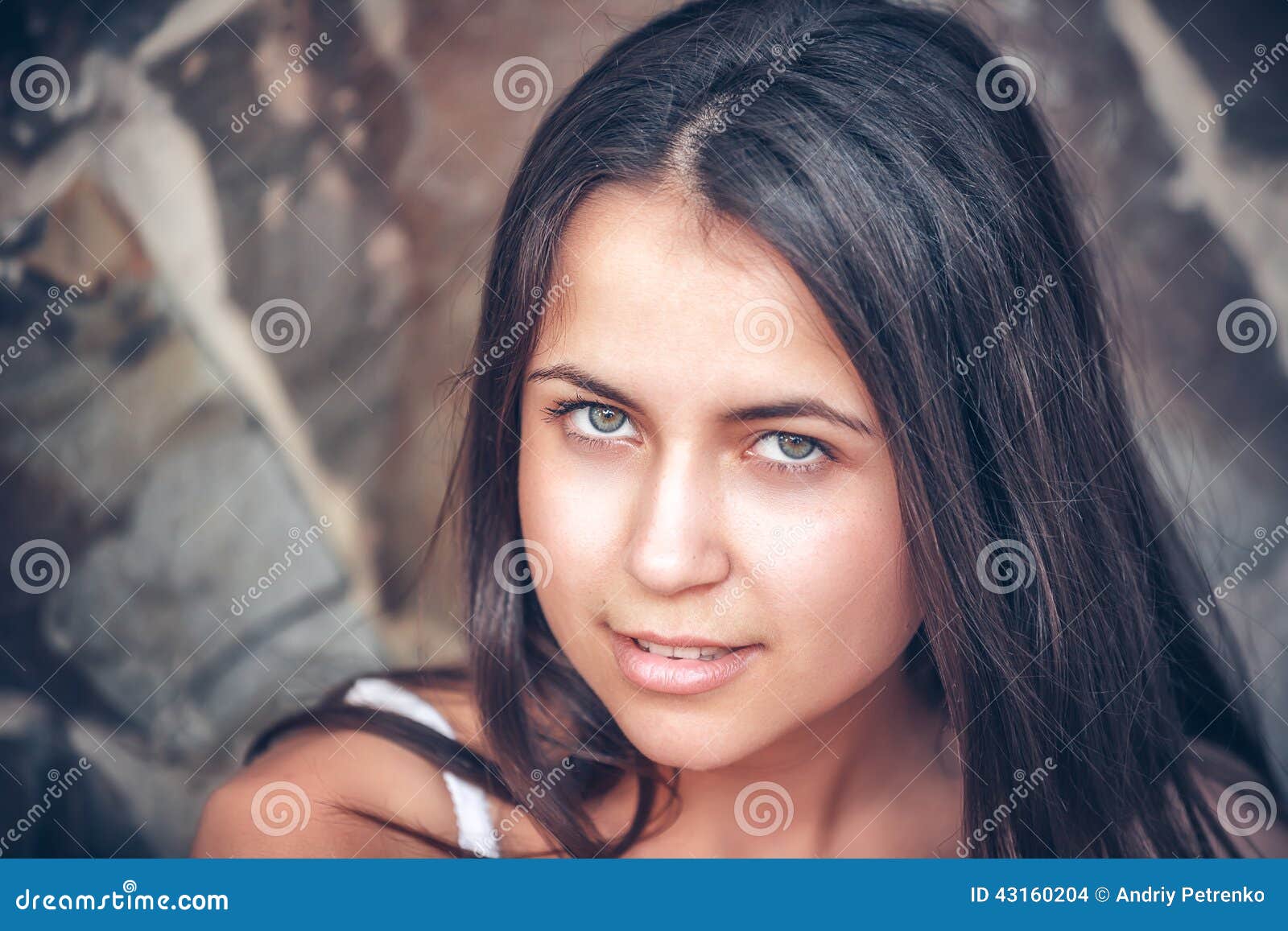 Young Multicultural Woman in an Outdoor Stock Photo - Image of happy ...