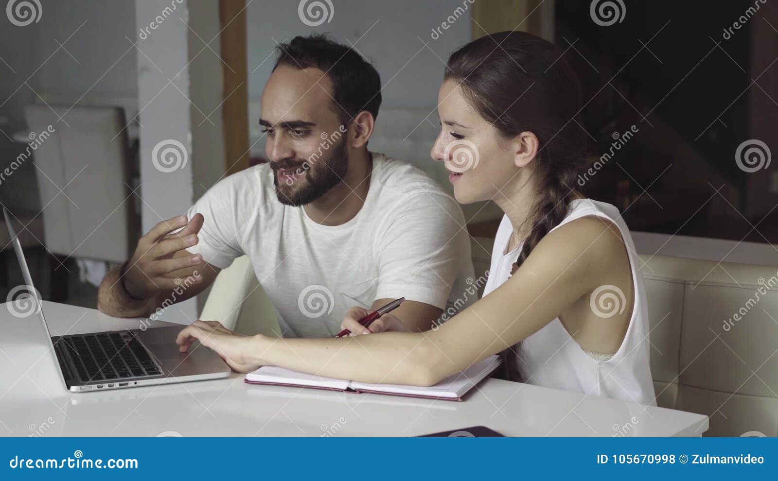 Young Multiethnic Workers in a Creative Start Up Work Stock Photo ...