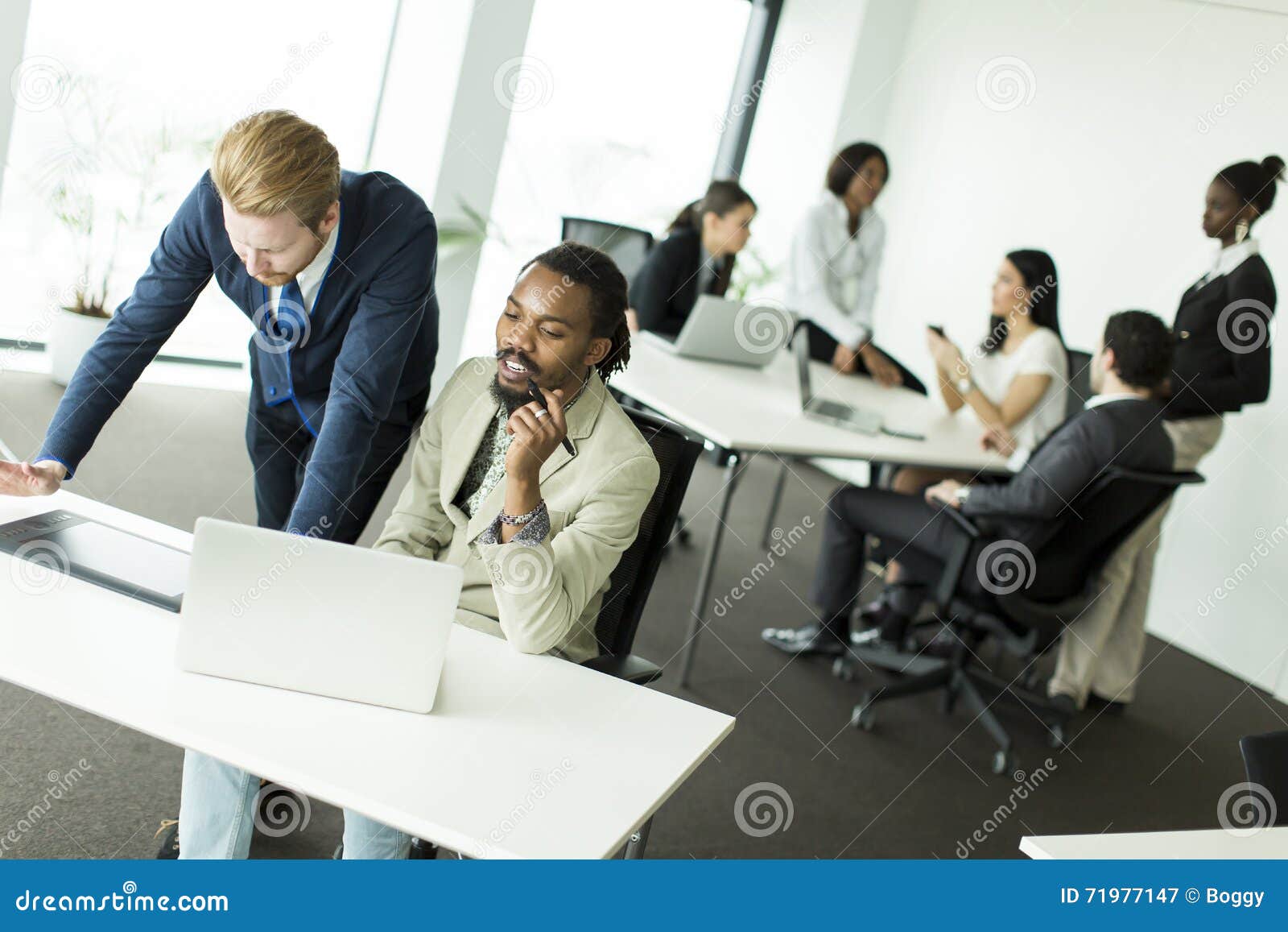 Young Multiracial Business People Stock Image - Image of office ...
