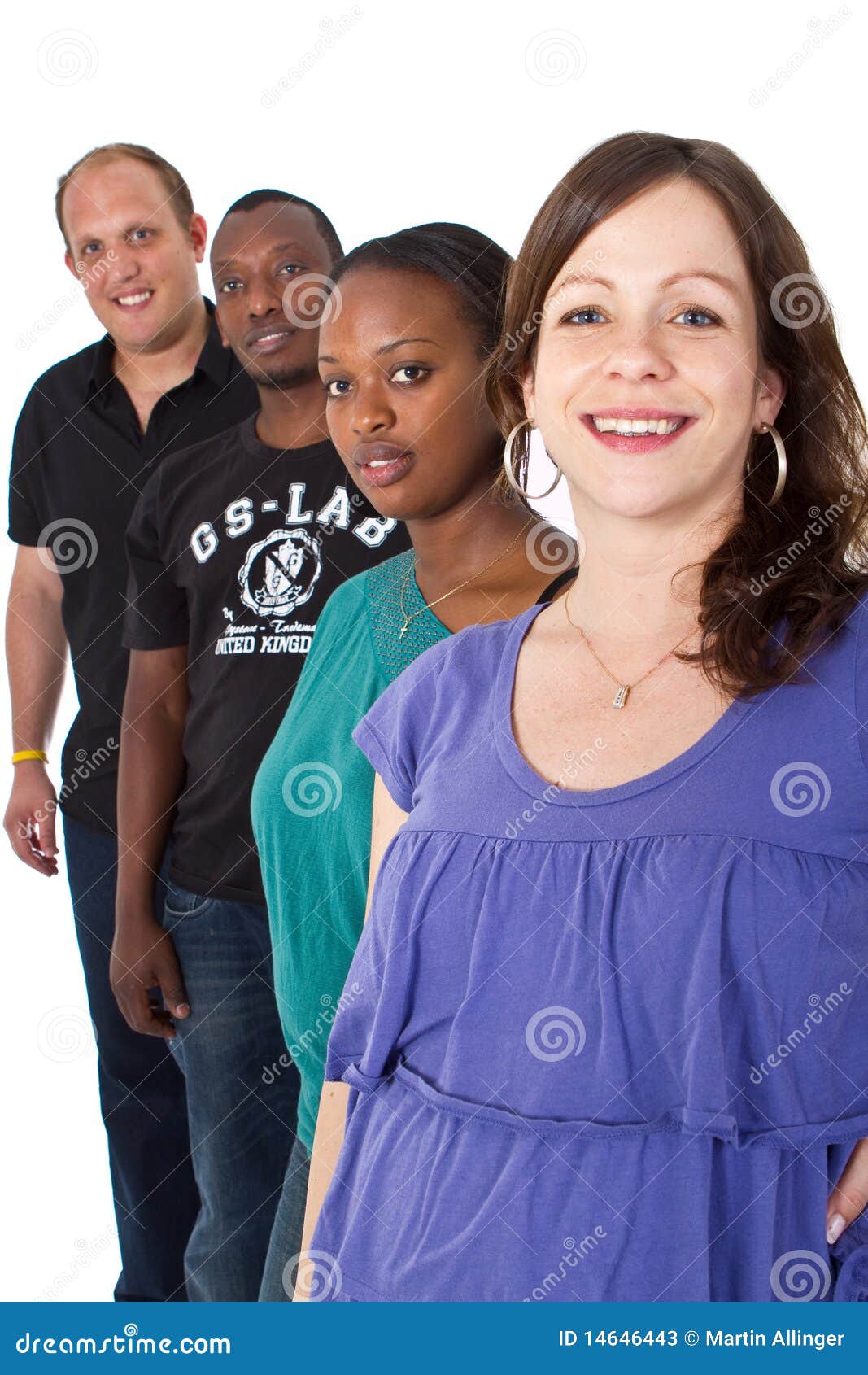 Young multiracial group stock image. Image of cute, friends - 14646443