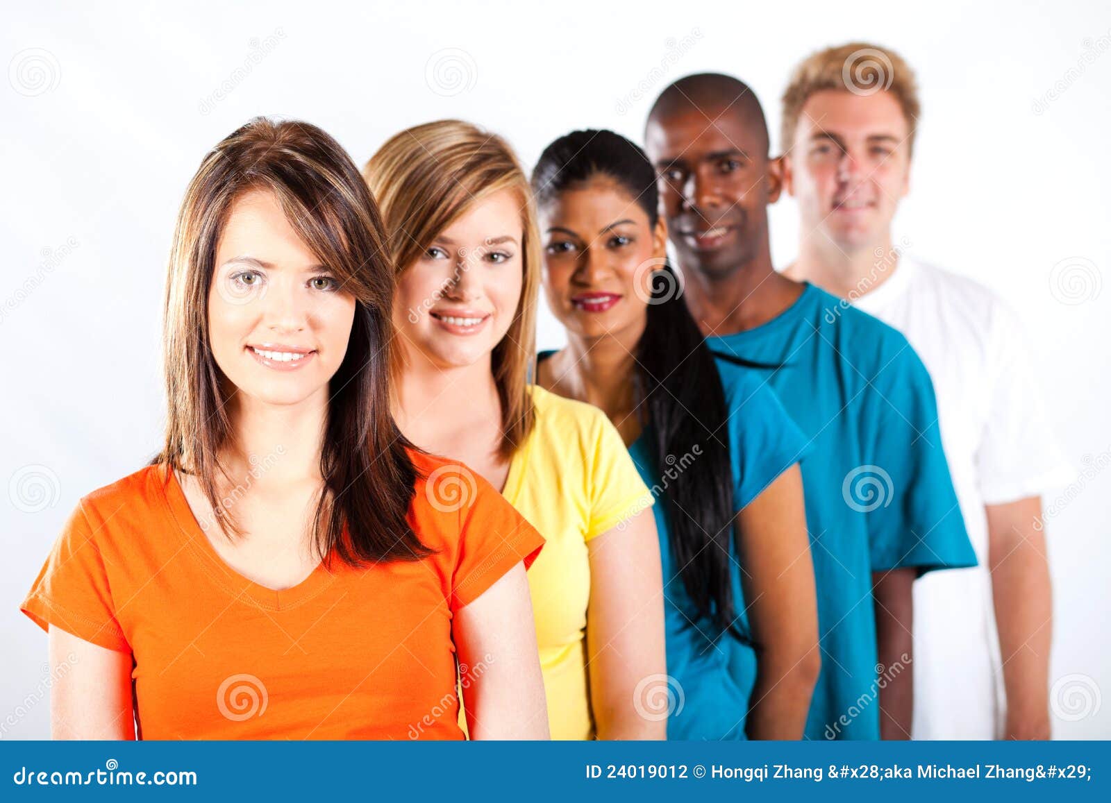 Young multiracial people stock photo. Image of multi - 24019012