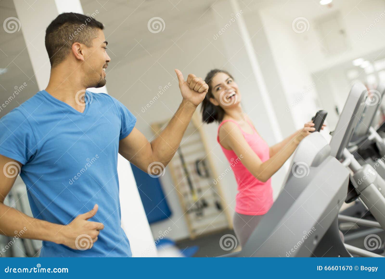 Young Multiracial People Training in the Gym Stock Photo - Image of ...