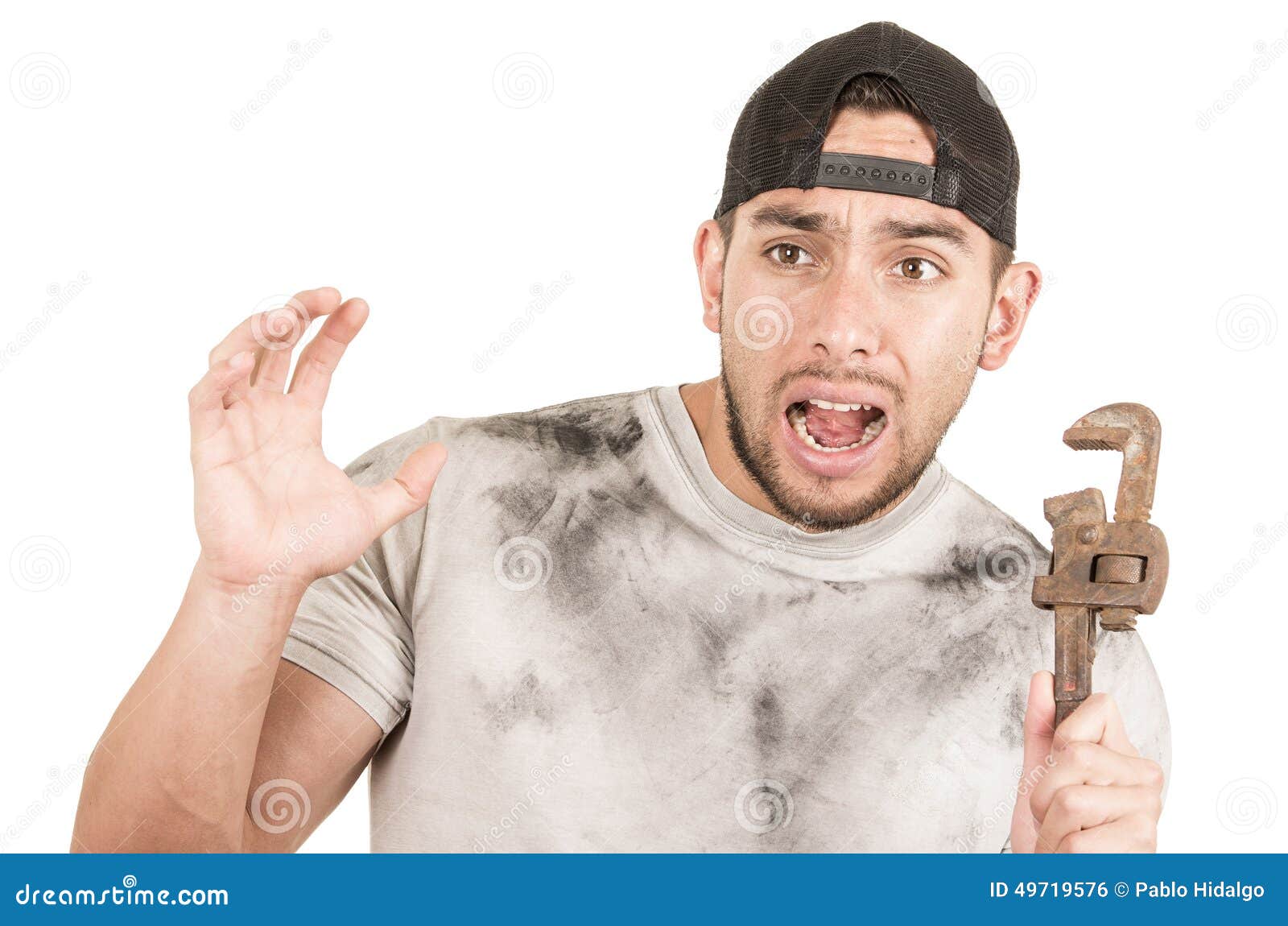 Young Muscular Latin Construction Worker Stock Photo - Image of painter ... Young Muscular Latin Construction Worker Stock Photo - Image of painter ...