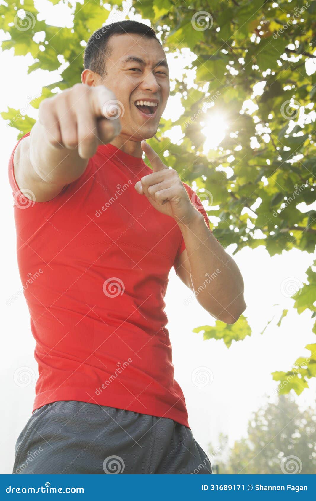 Young Muscular Man Pointing at Camera Stock Image - Image of confident ...