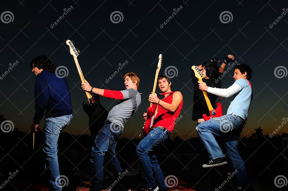 Young musical band stock photo. Image of look, musician - 8113438