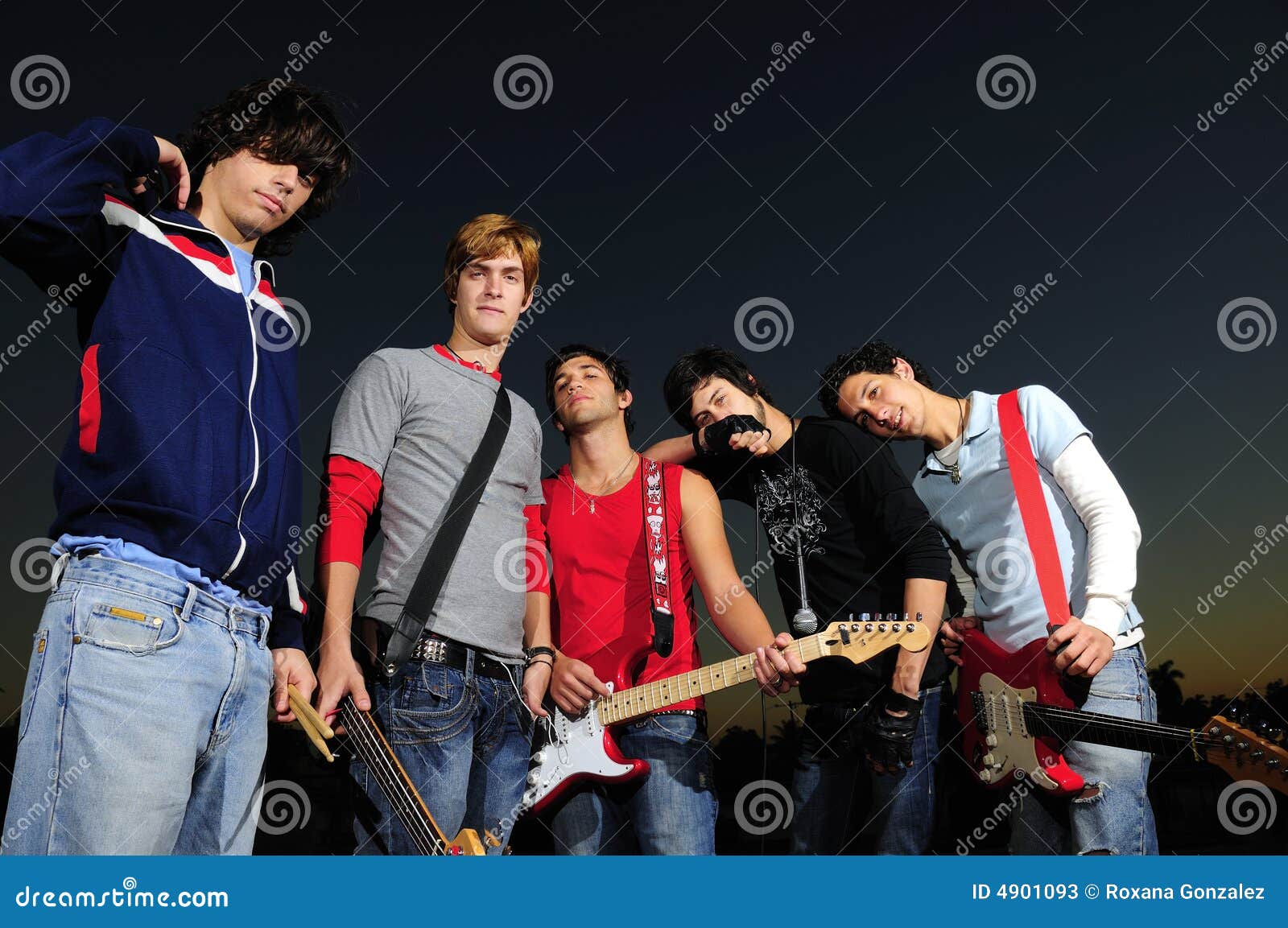 Young musicians stock image. Image of confident, guitar - 4901093
