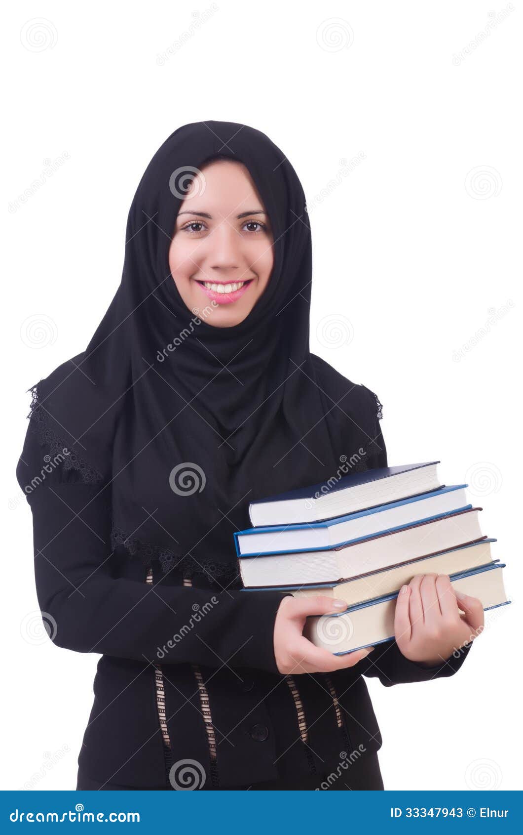 Young Muslim Female Student Stock Image - Image of koran, ethnic: 33347943