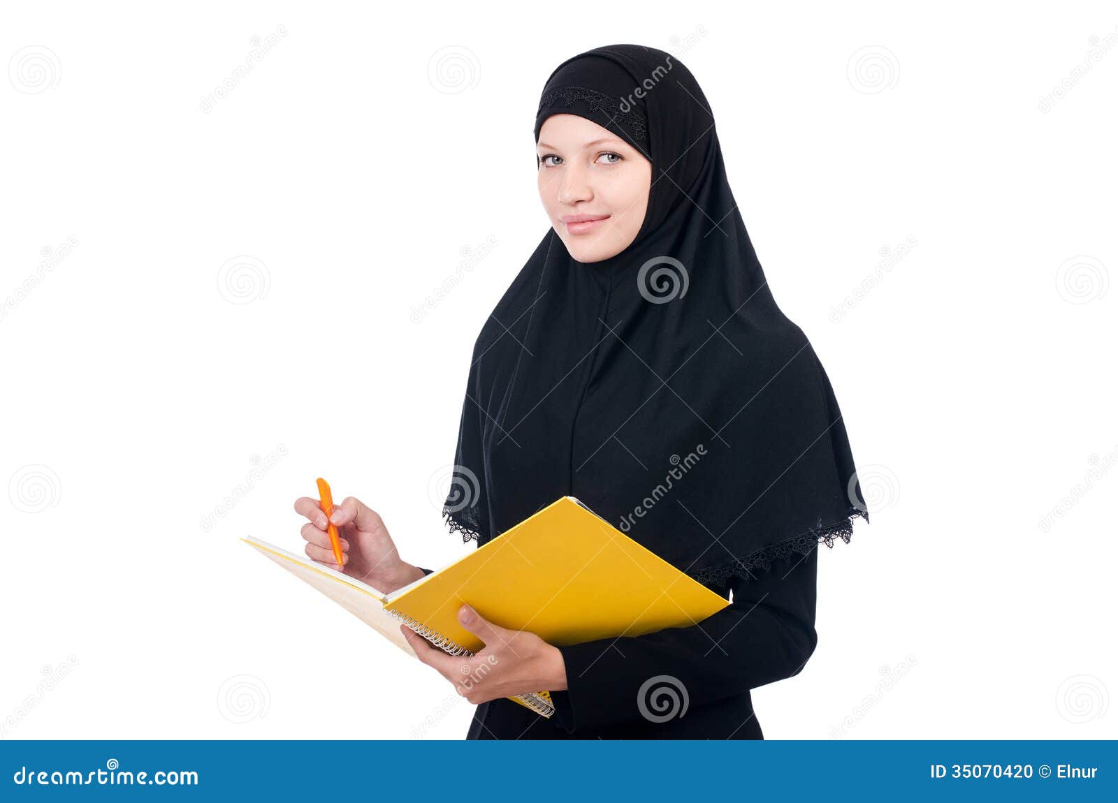 Young Muslim Female Student Stock Photo - Image of arab, arabic: 35070420