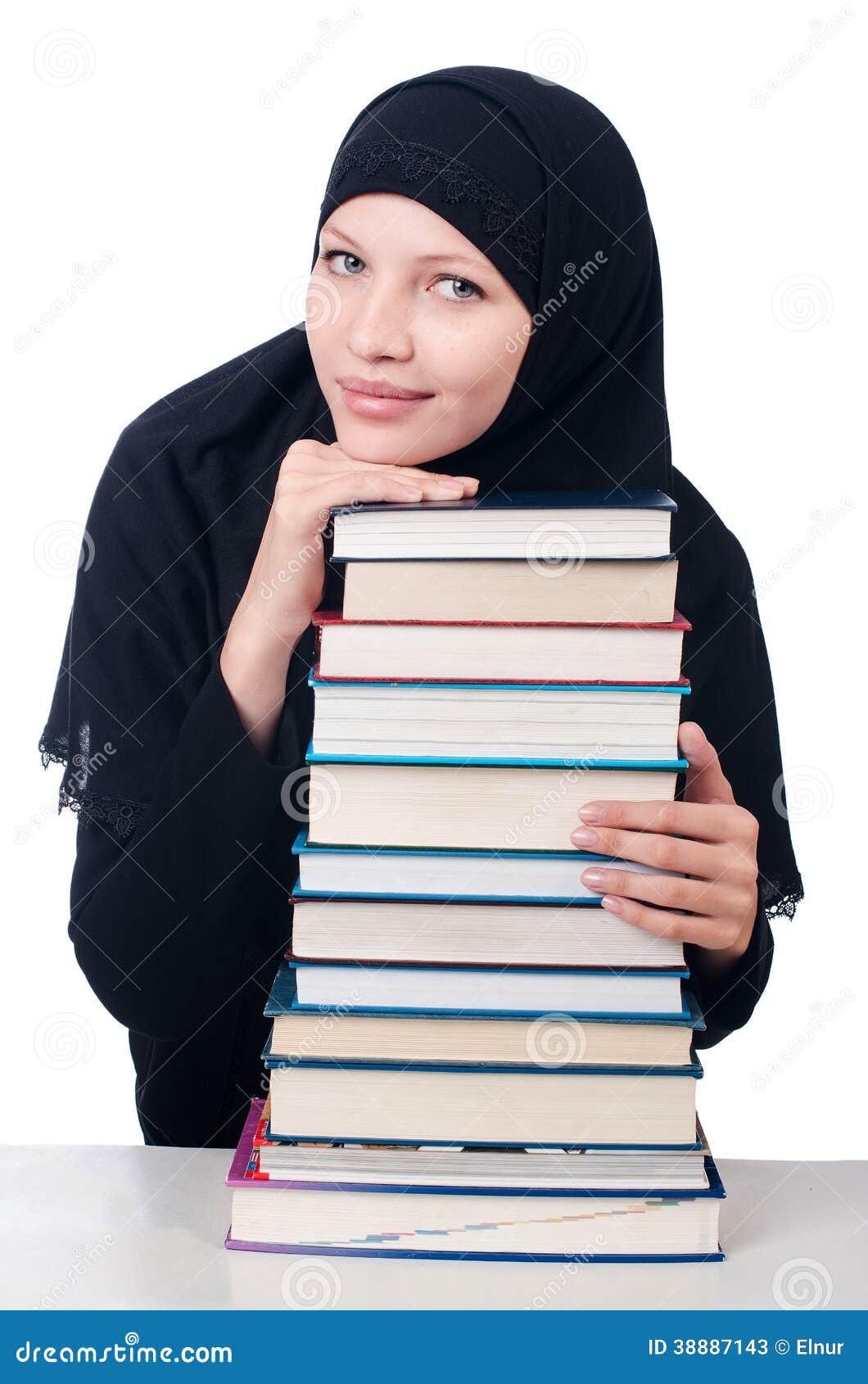 Young Muslim Female Student Stock Image - Image of female, islam: 38887143