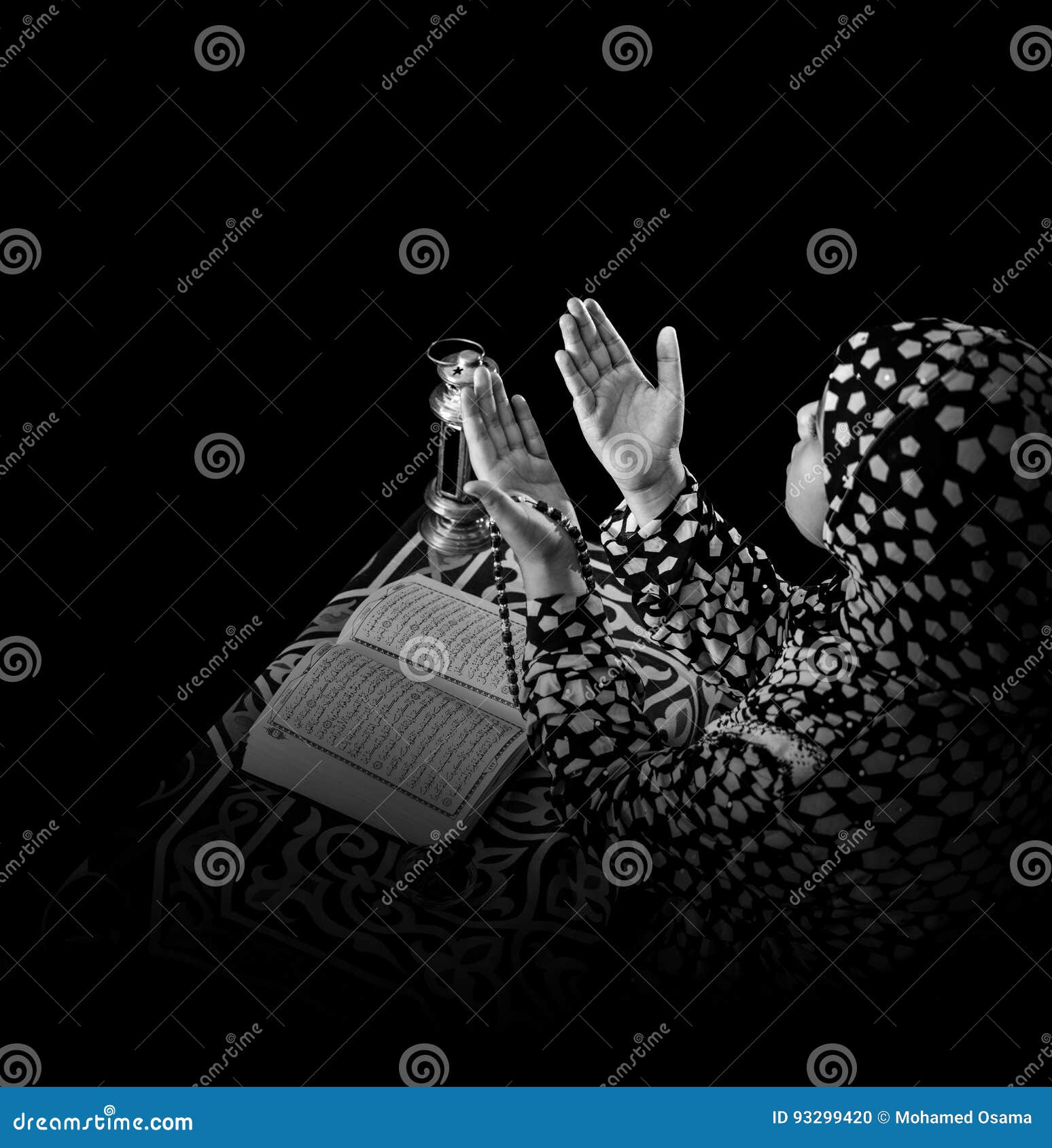 Young Muslim Girl during Duaa Stock Photo - Image of hejab, ethnic ...
