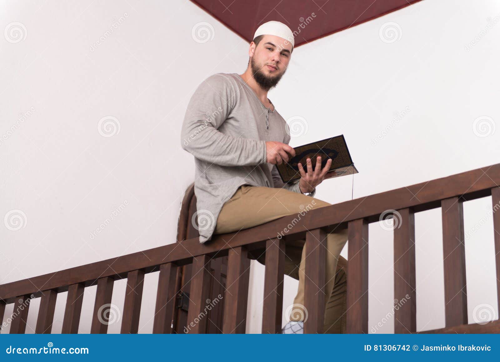 Young Muslim Guy Reading the Koran Stock Photo - Image of culture, hand ...