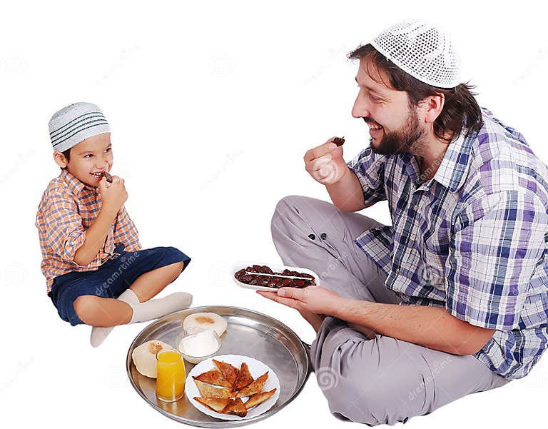 Young Muslim Man and His Son Stock Photo - Image of book, allah: 10746868