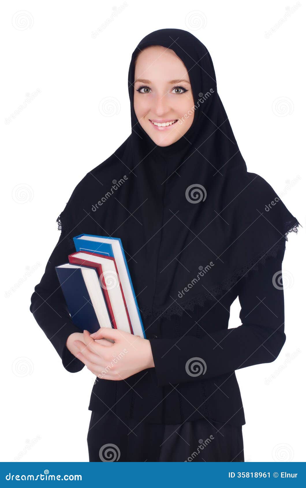 Muslim Student Lifestyle - Young Beautiful Happy And Cheerful Asian ...