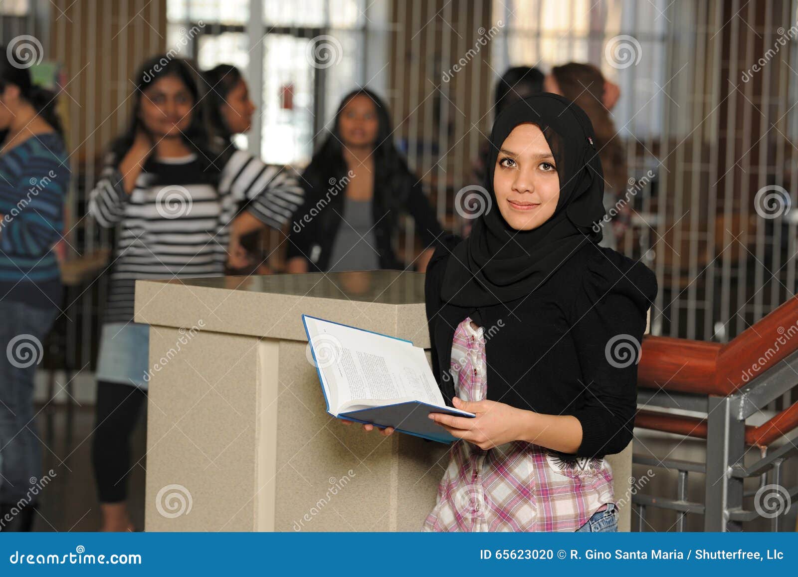 Young Muslim Student stock photo. Image of standing, muslim - 65623020